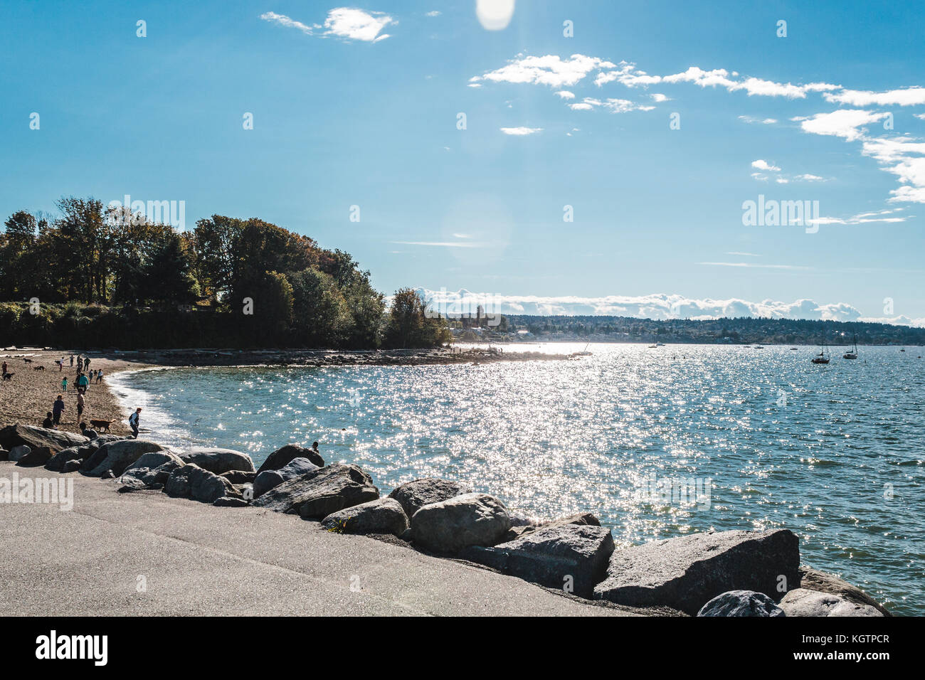 Photo of Kitsilano Beach in Vancouver, Canada Stock Photo - Alamy