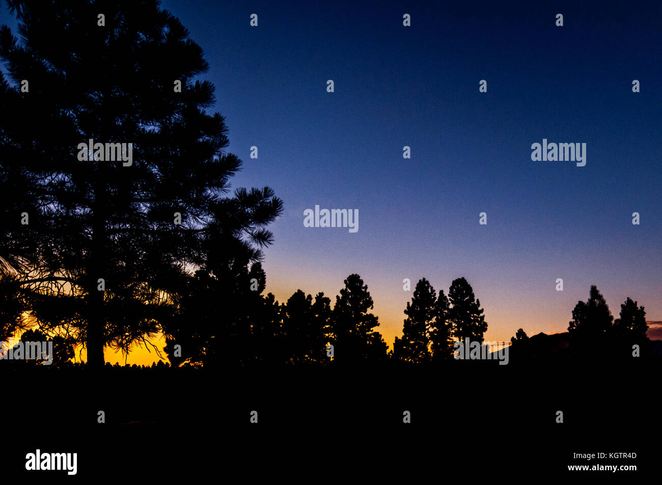 Sunset in Flagstaff, Arizona Stock Photo - Alamy