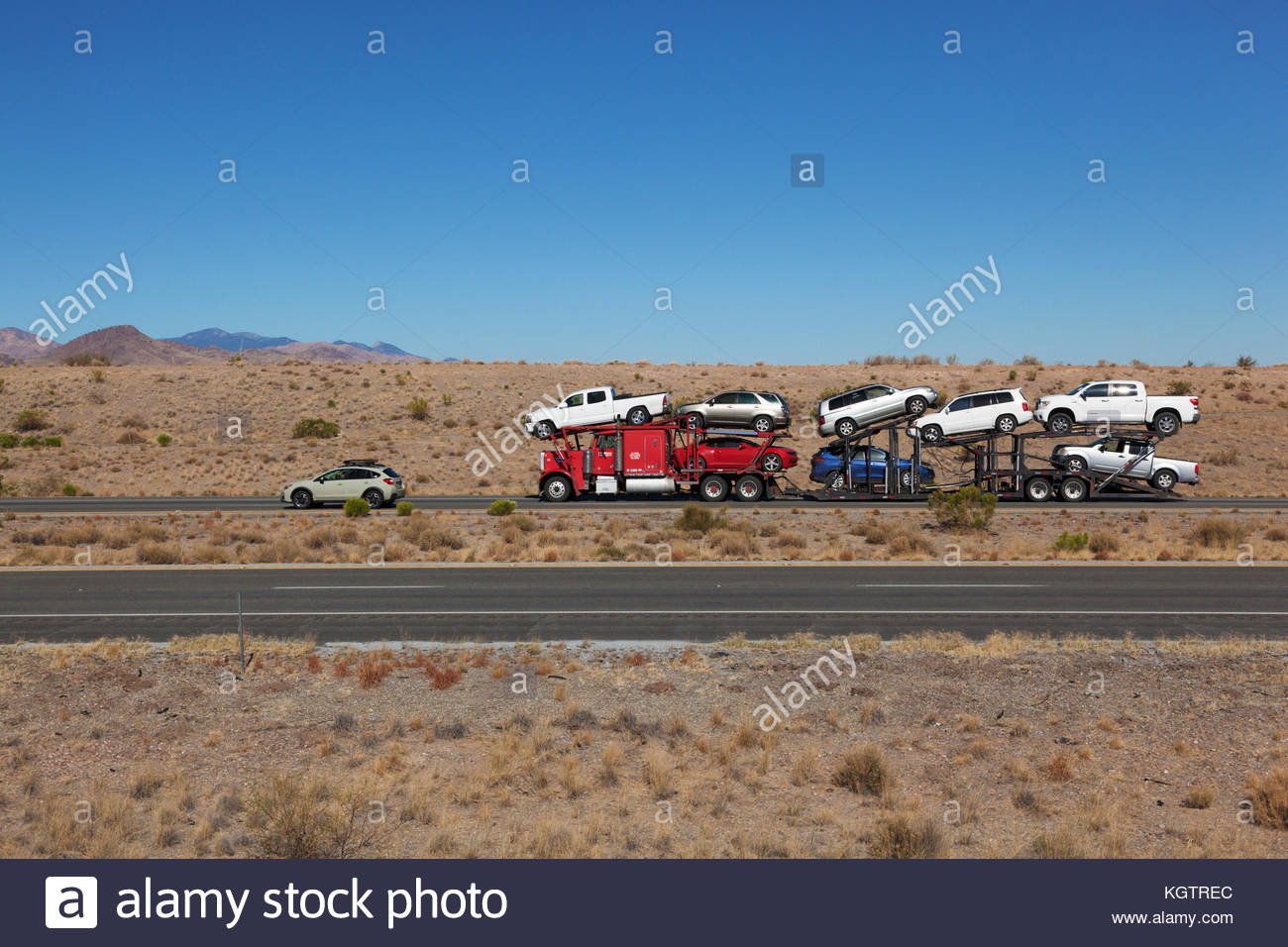 Car Carrier Tractor High Resolution Stock Photography and Images - Alamy