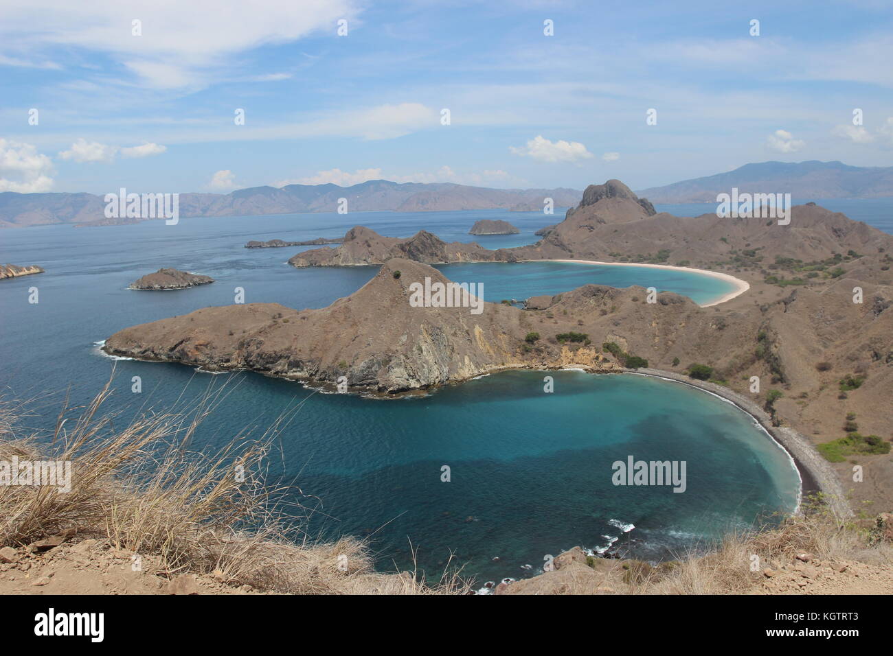 Padar Island, East Nusa Tenggara, Indonesia. Landscape of island from ...