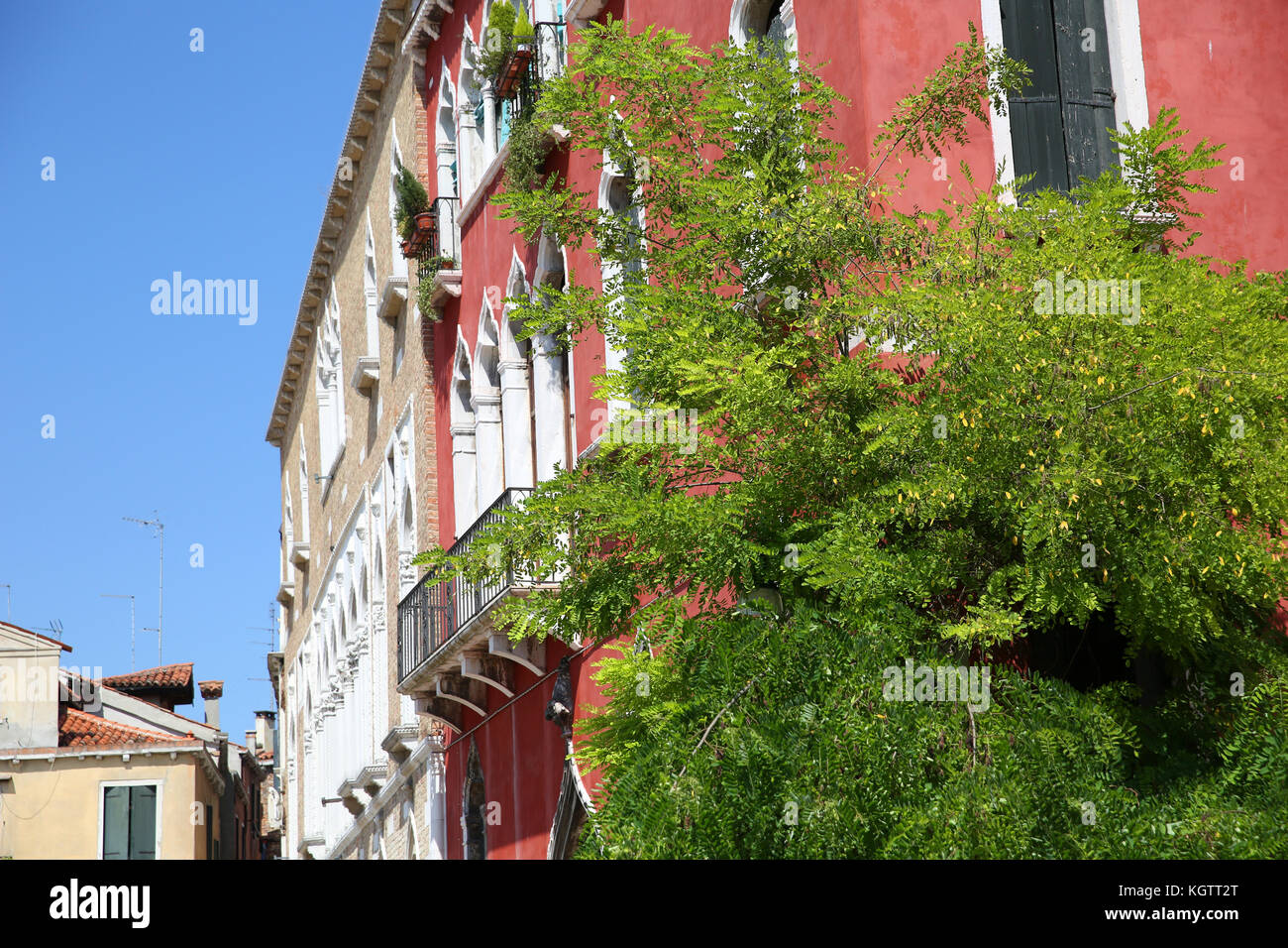 View of colorful buildings in Venice, Italy Stock Photo - Alamy