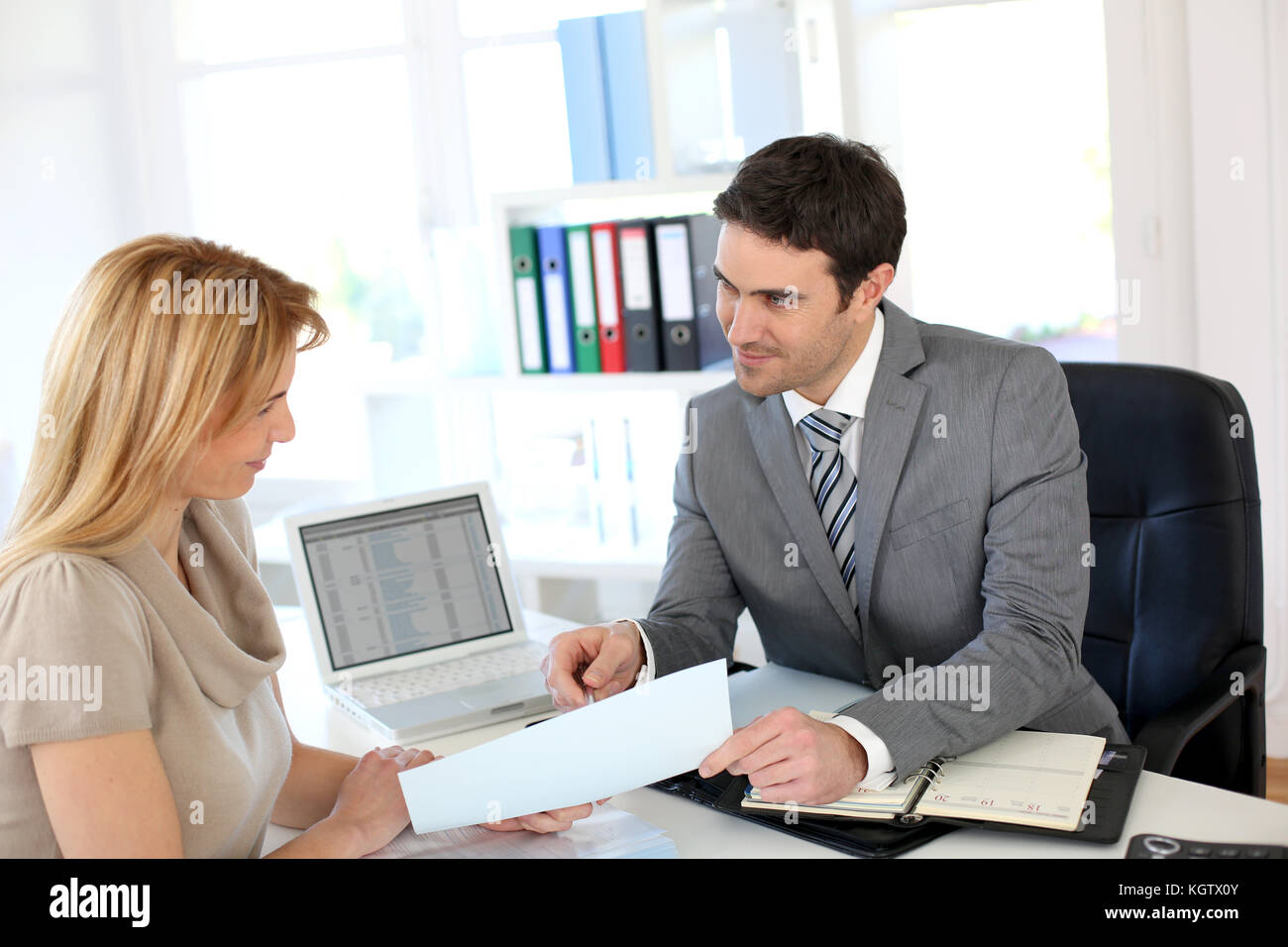 Woman banker hi-res stock photography and images - Alamy