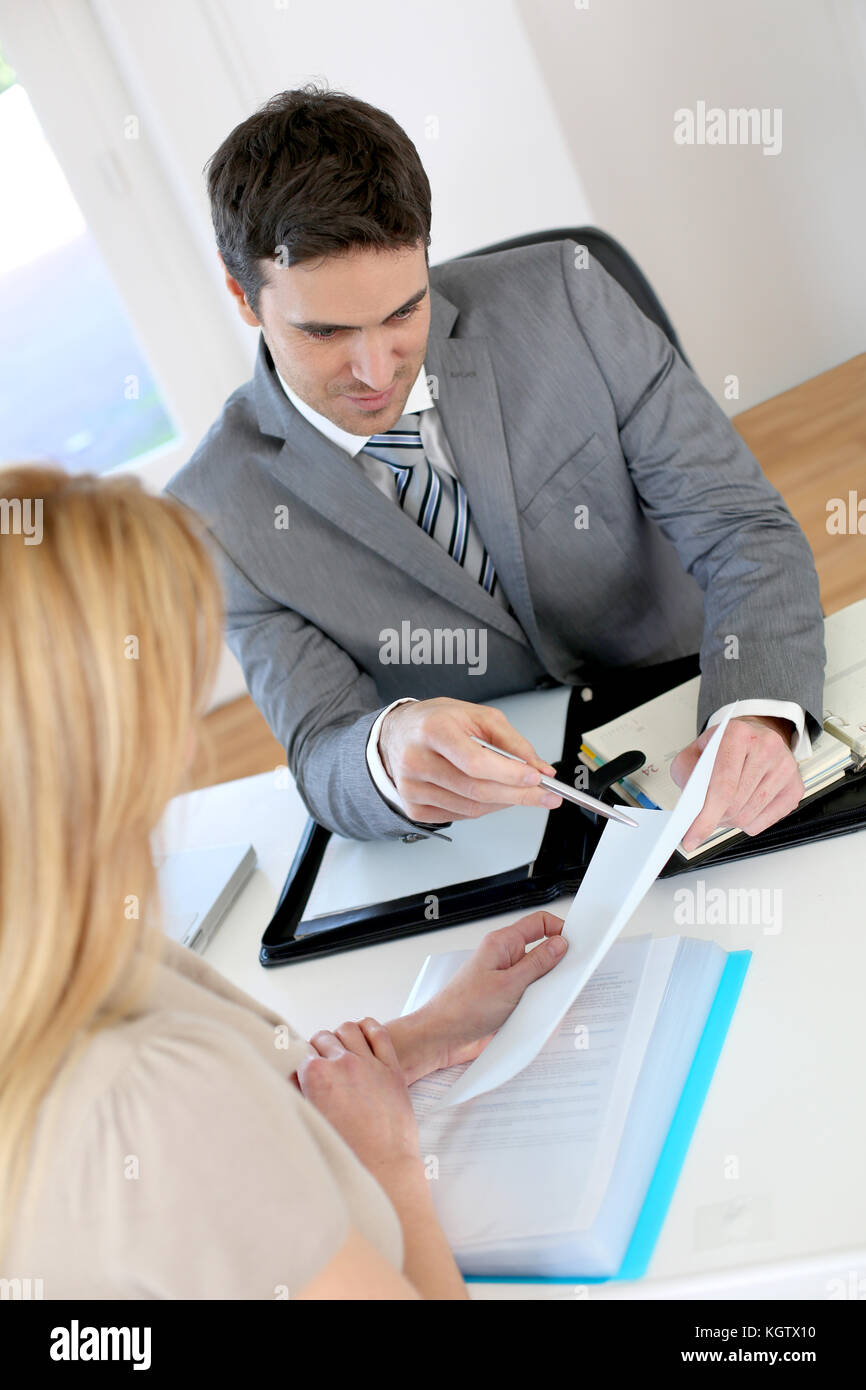Woman banker hi-res stock photography and images - Alamy