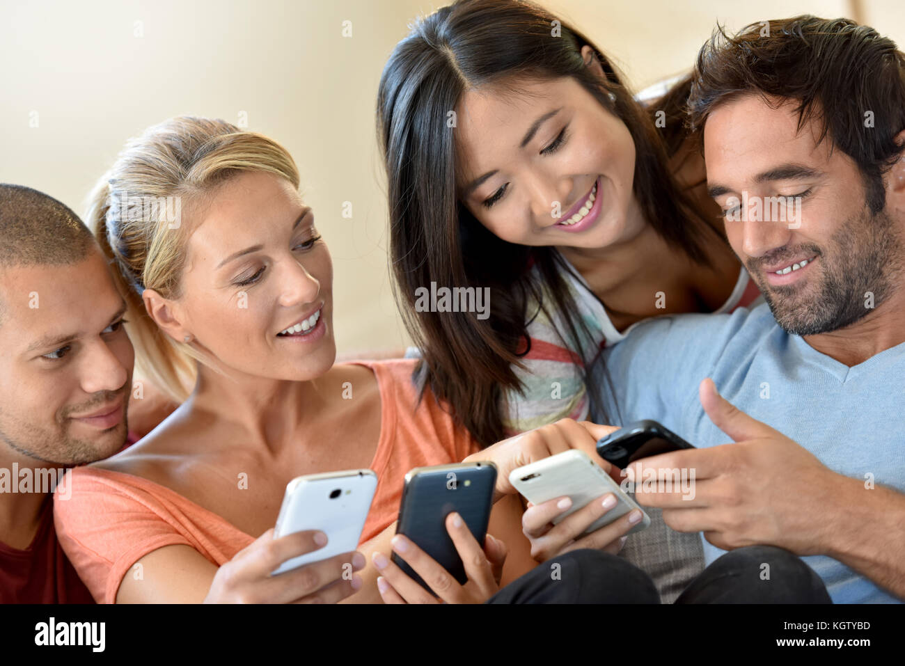 Group of girls playing together home hi-res stock photography and ...