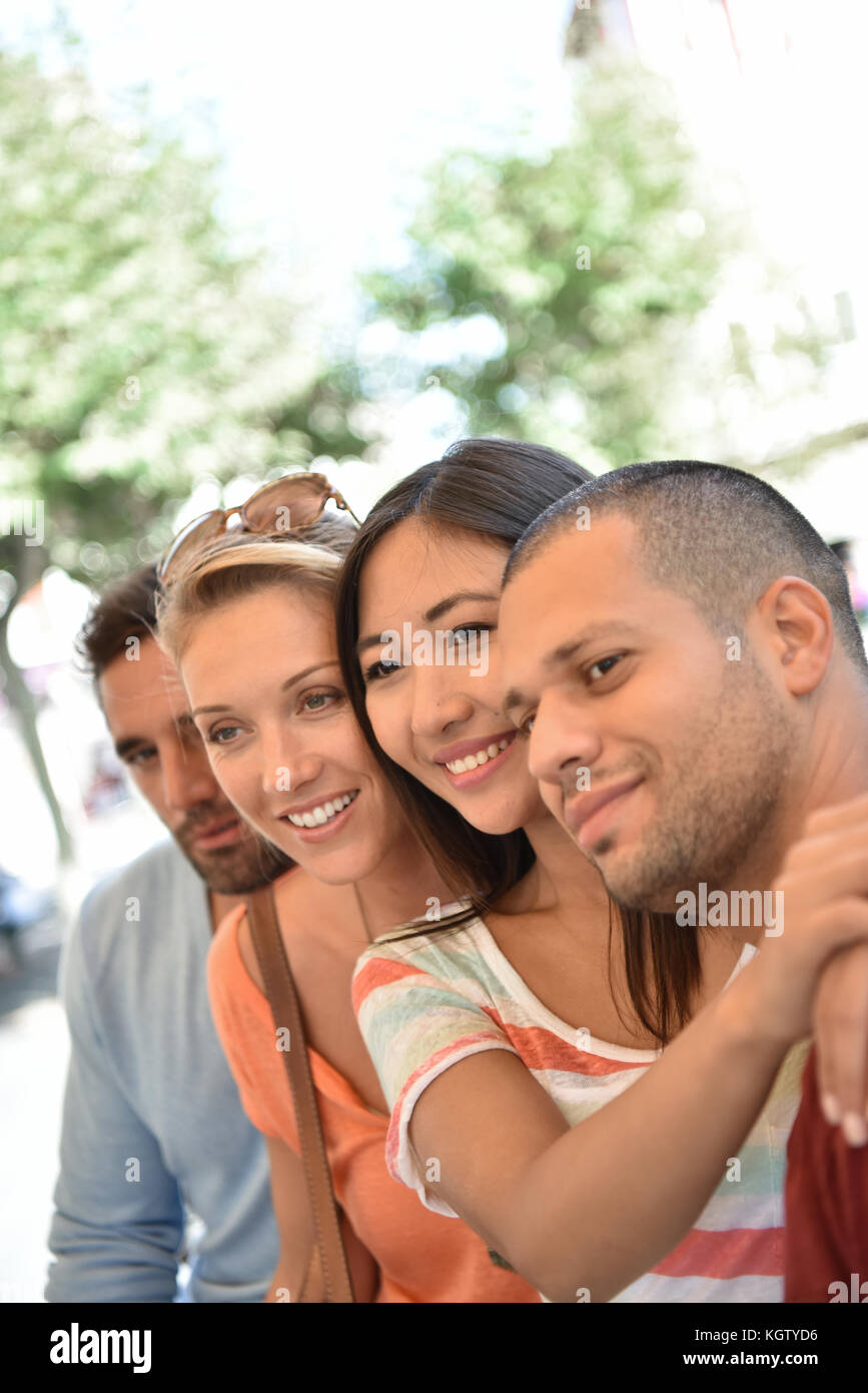Portrait happy mixed ethnicity group hi-res stock photography and ...