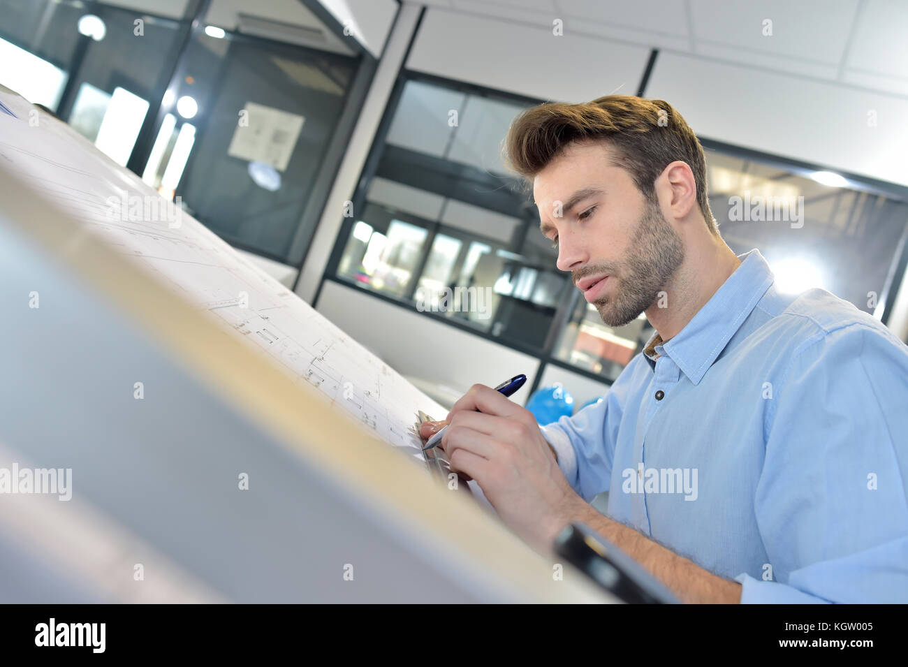 Architect drafting table hi-res stock photography and images - Alamy