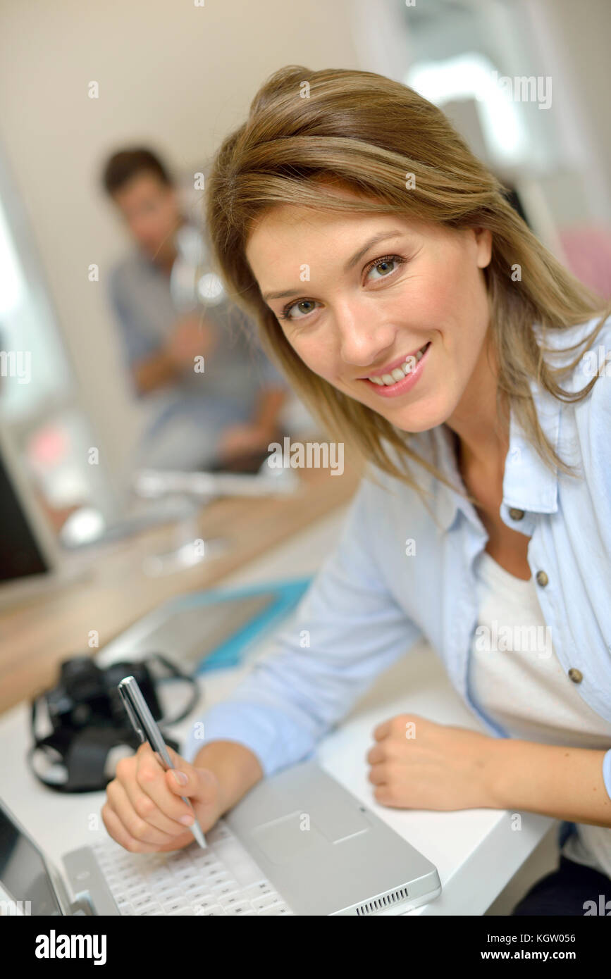 Smart middle-aged businesswoman at work Stock Photo - Alamy