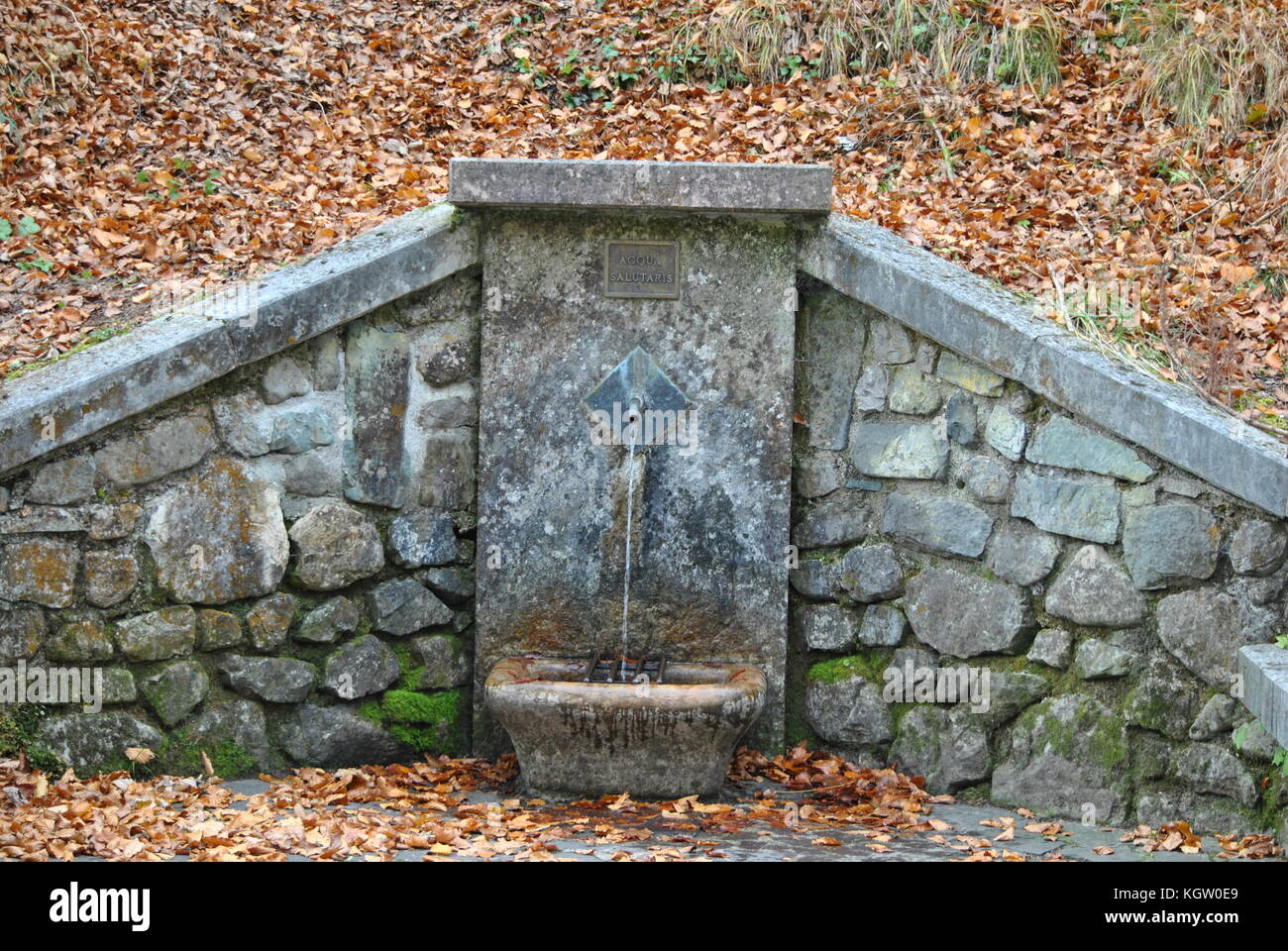 autumn fountain and magic colors Stock Photo - Alamy