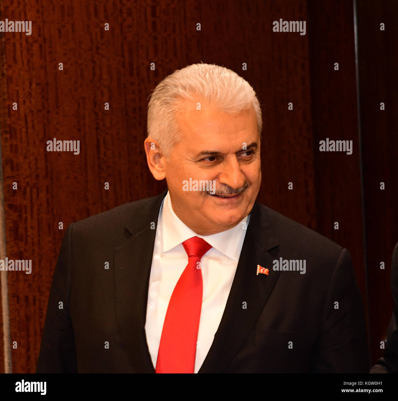 New York City, United States. 09th Nov, 2017. Turkish Prime Minister ...