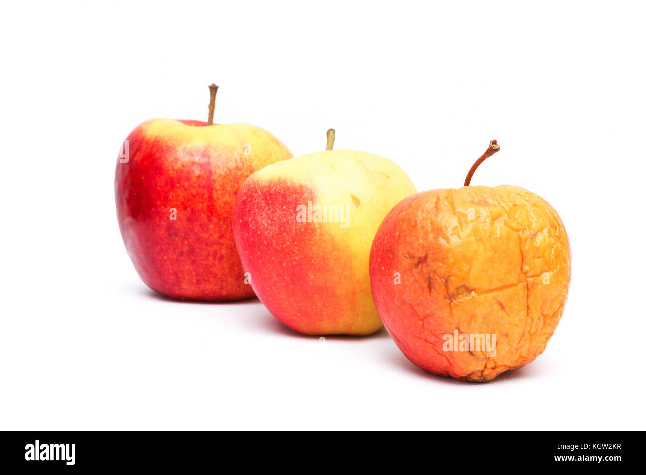 A picture of three ordinary apples, without modifications..as you know ...