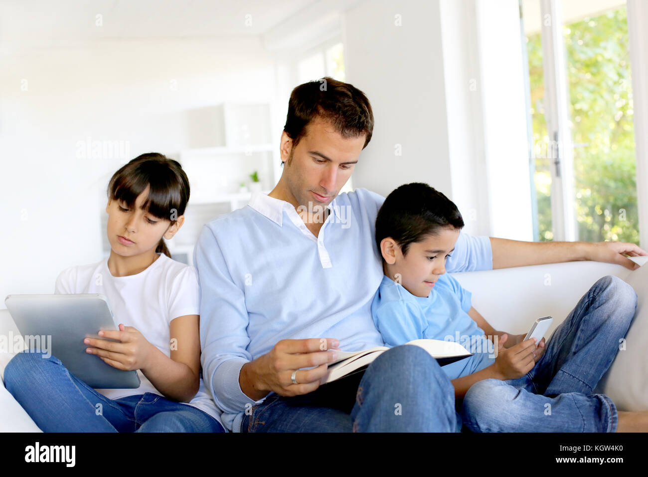 No more communication in family Stock Photo - Alamy