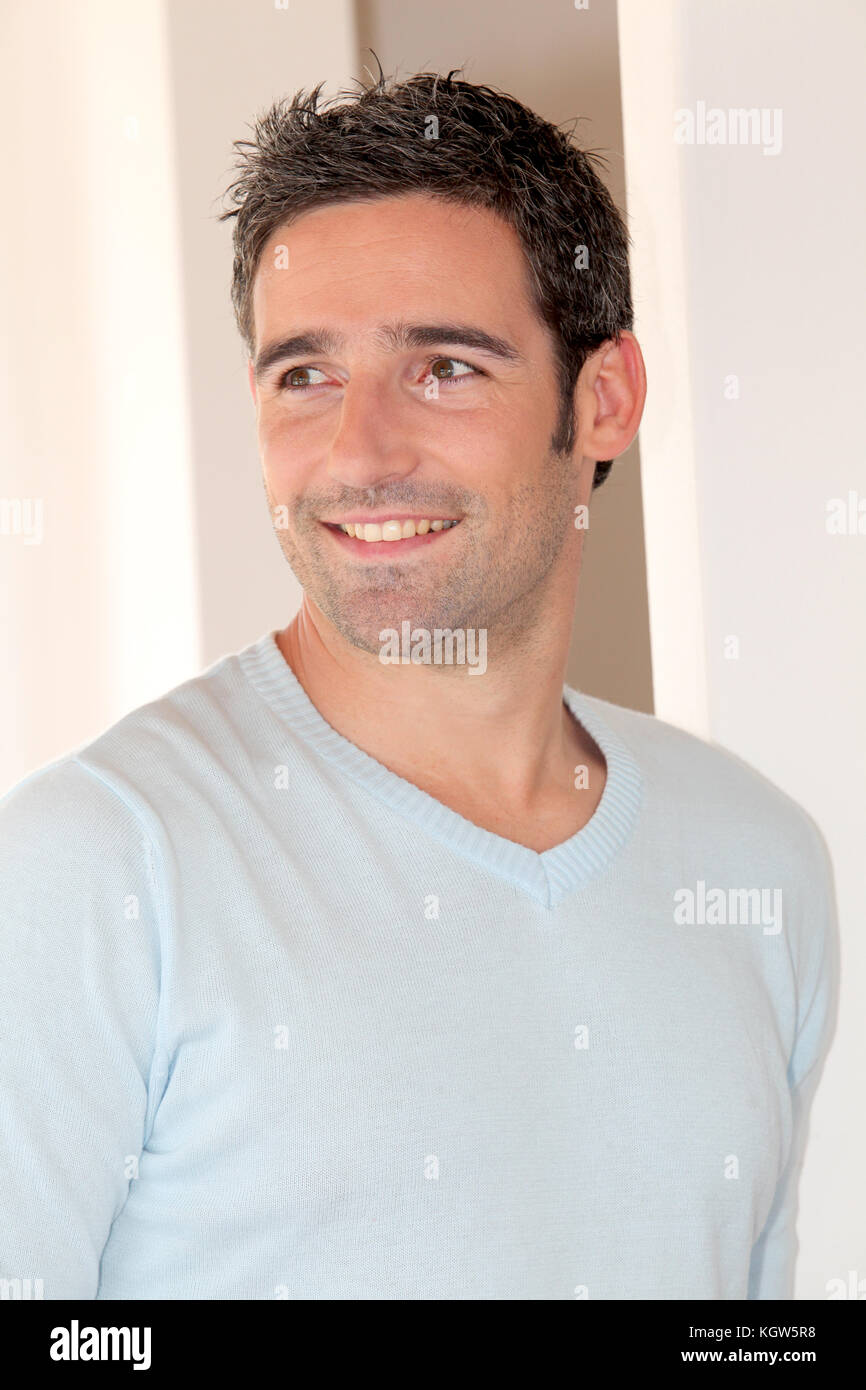 Portrait of handsome 30-year-old man Stock Photo - Alamy