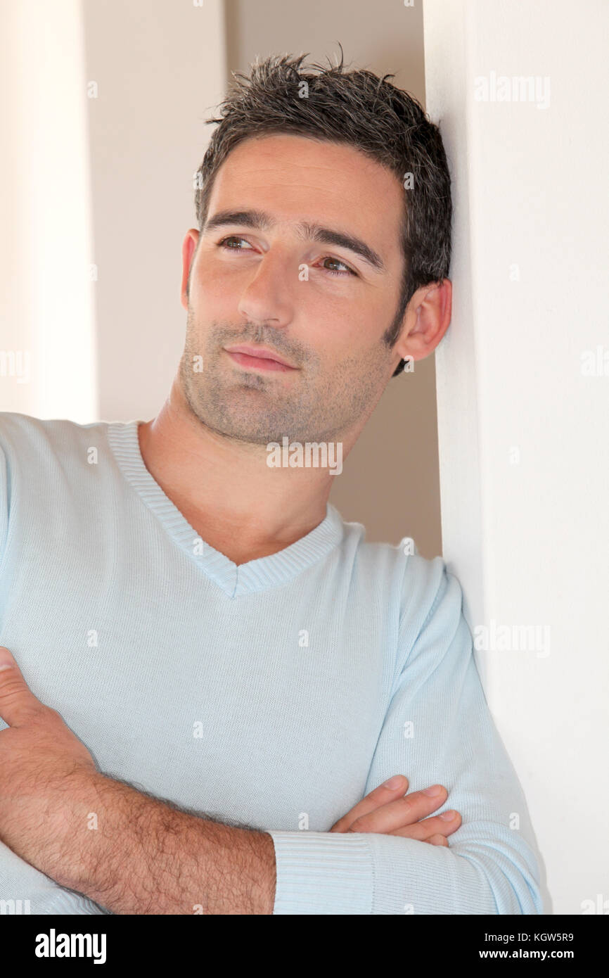 Portrait of handsome 30-year-old man Stock Photo - Alamy
