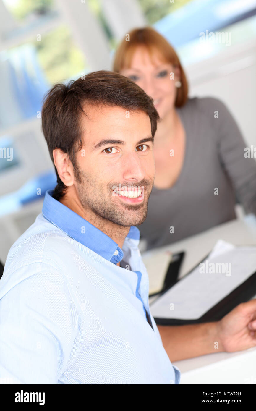 Happy new car owner Stock Photo - Alamy