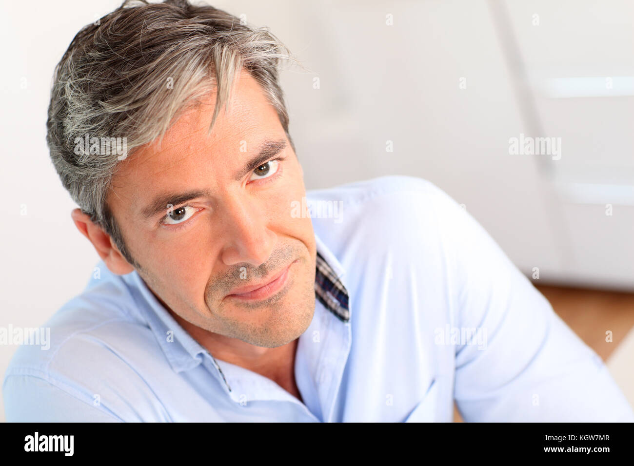 Portrait of handsome 40-year-old man Stock Photo - Alamy