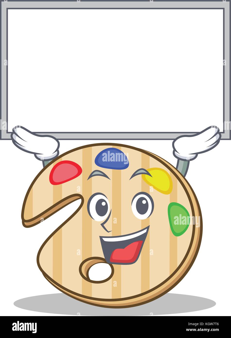 Up board paint palette character cartoon Stock Vector Image & Art - Alamy