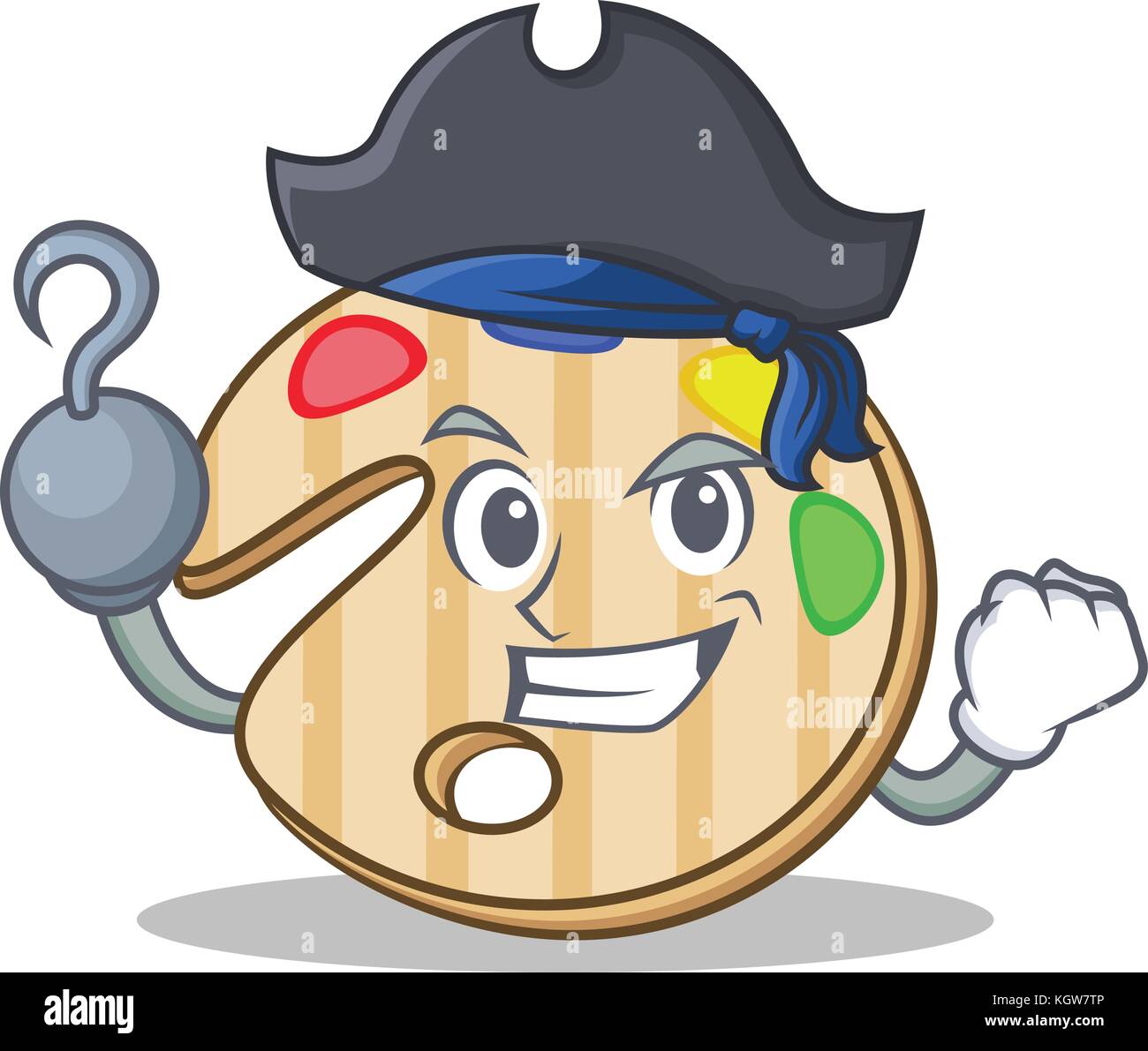 Pirate paint palette character cartoon Stock Vector Image & Art - Alamy