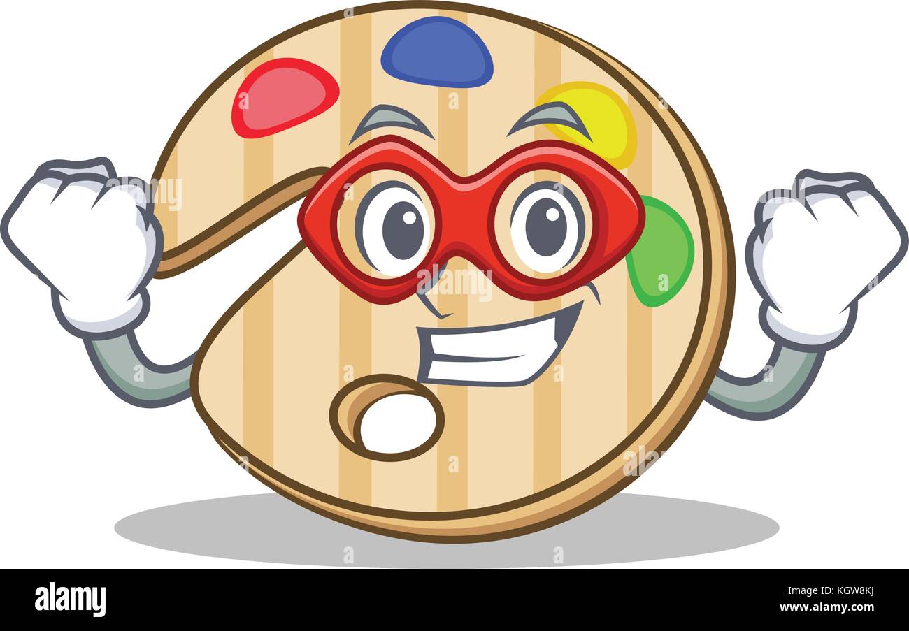 Super hero paint palette character cartoon Stock Vector Image & Art - Alamy