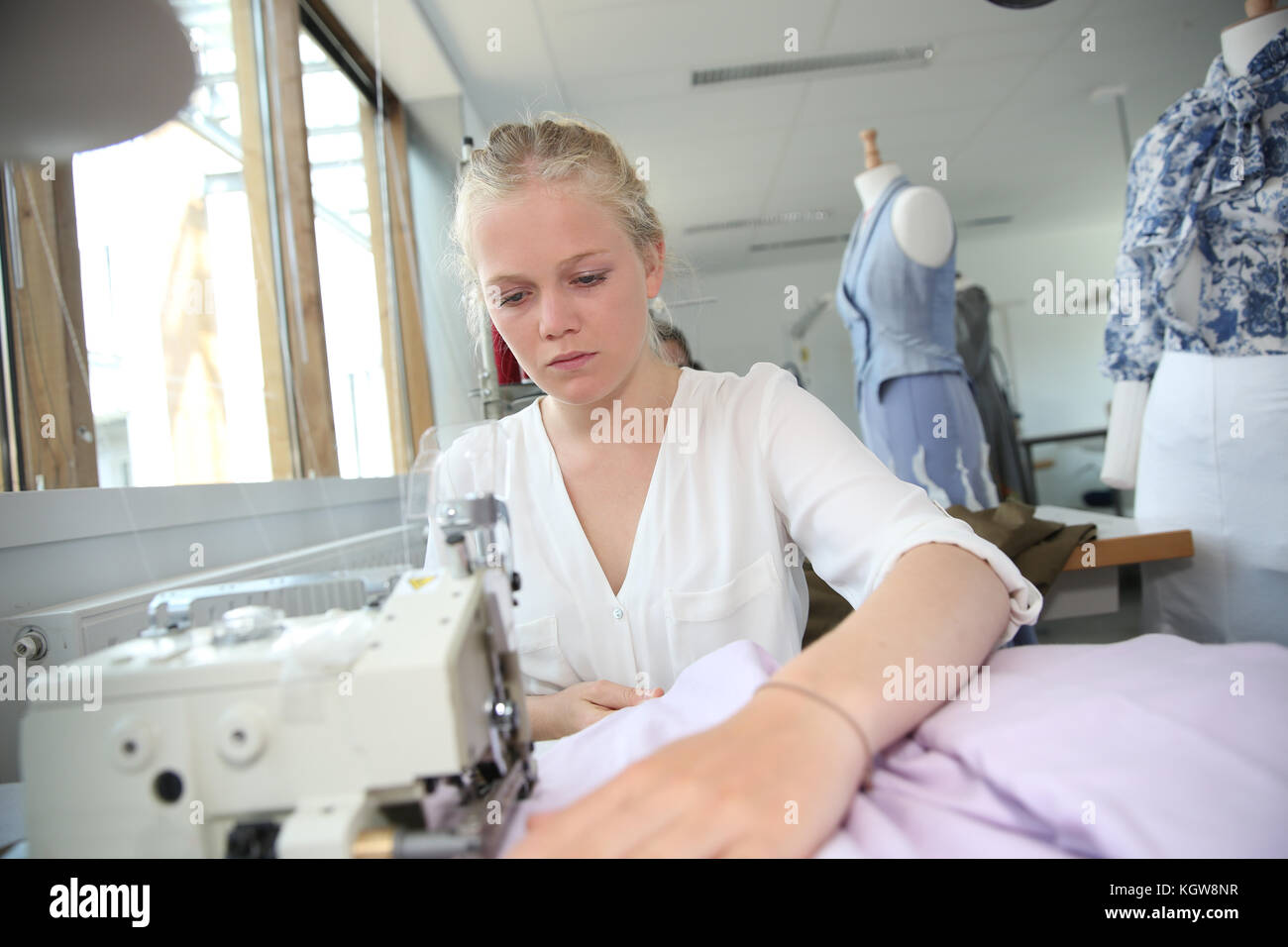 Sewing training school hi-res stock photography and images - Alamy