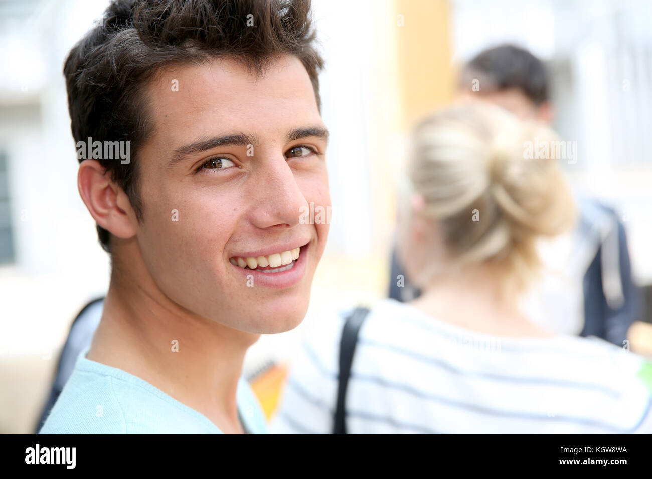 Portrait of smiling school boy Stock Photo - Alamy Portrait of smiling school boy Stock Photo - Alamy