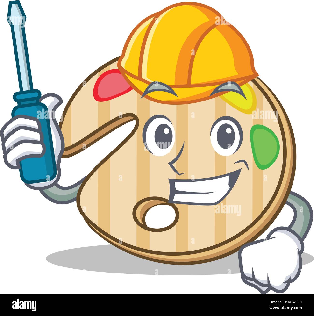 Automotive paint palette character cartoon Stock Vector Image & Art - Alamy