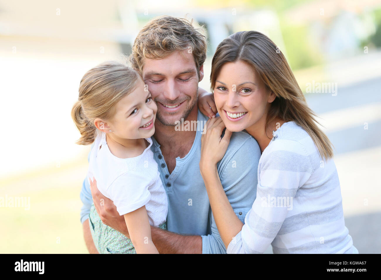 Portrait of happy family having fun together Stock Photo - Alamy