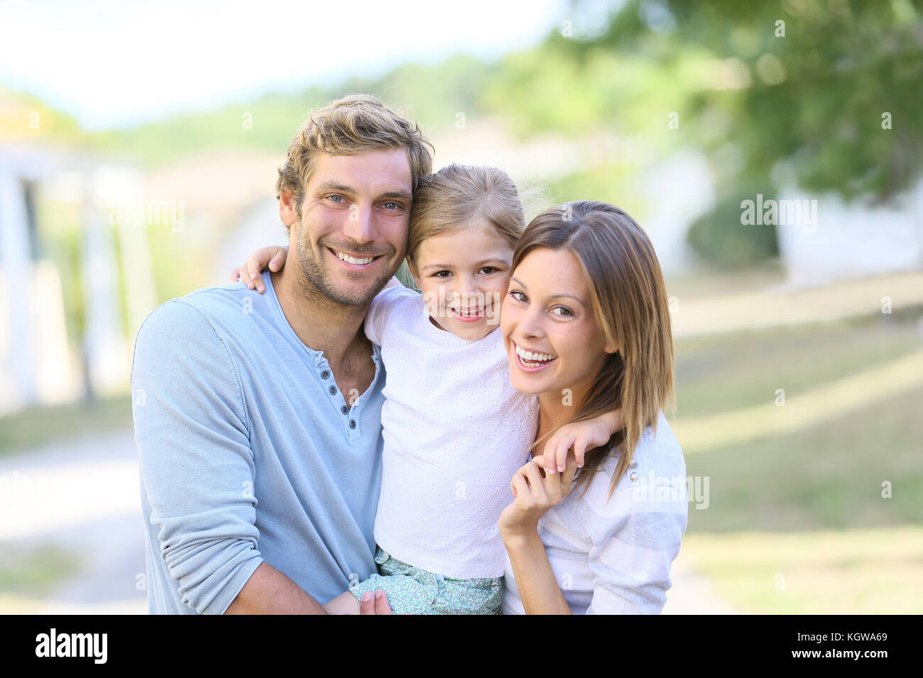 Portrait of happy family having fun together Stock Photo - Alamy