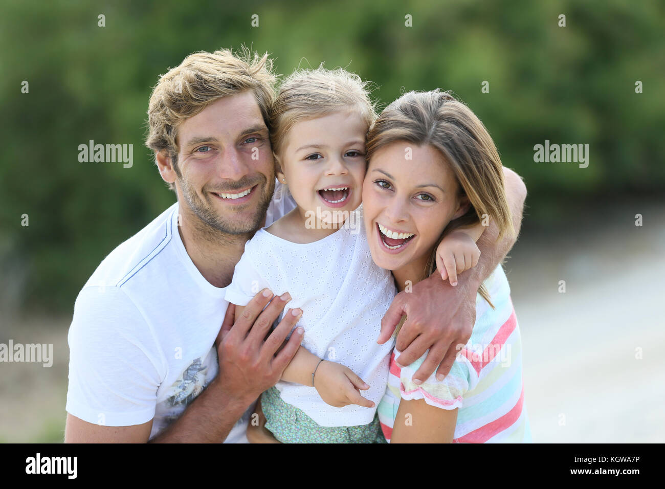 Portrait of happy family having fun together Stock Photo - Alamy