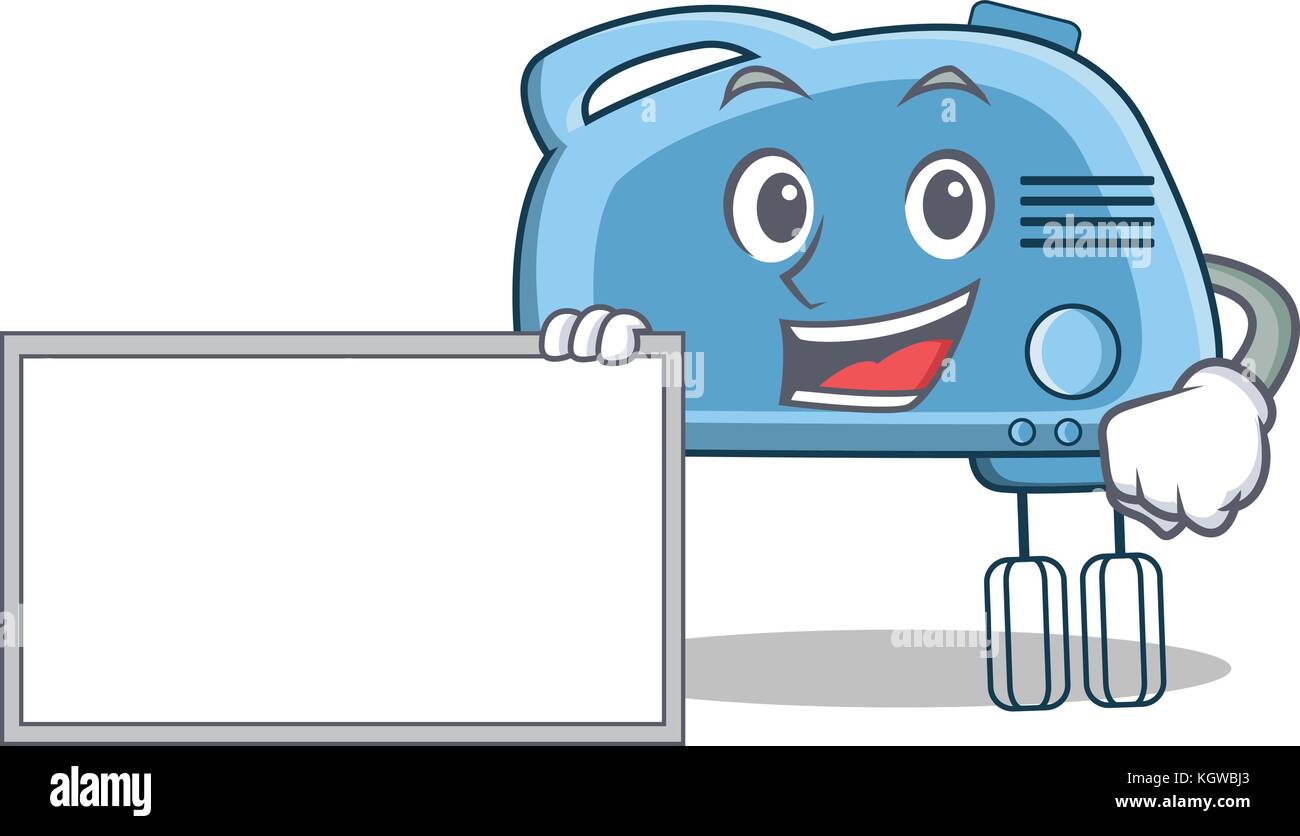 With board mixer character cartoon style Stock Vector Image & Art - Alamy