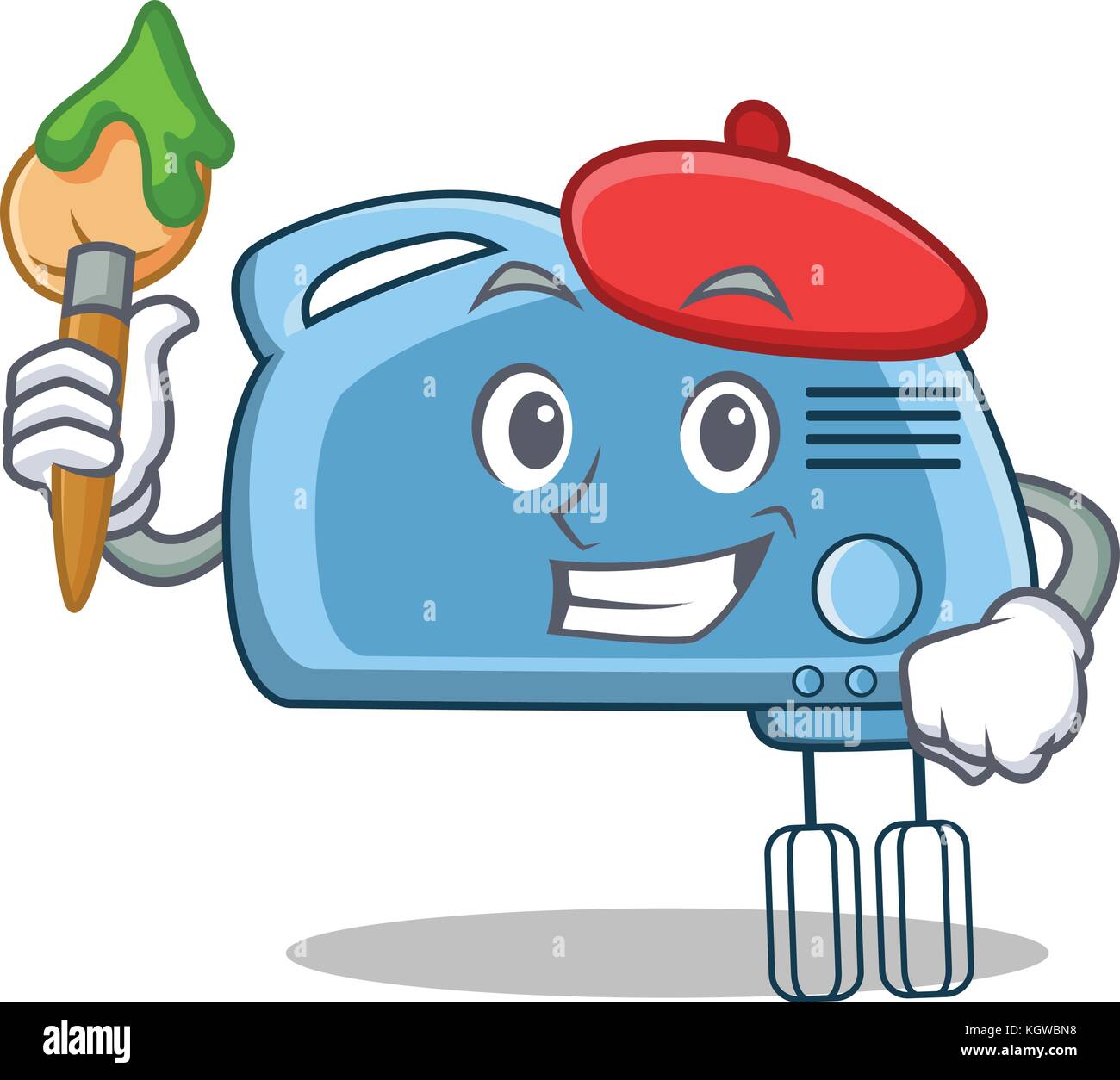 Artist mixer character cartoon style Stock Vector Image & Art - Alamy