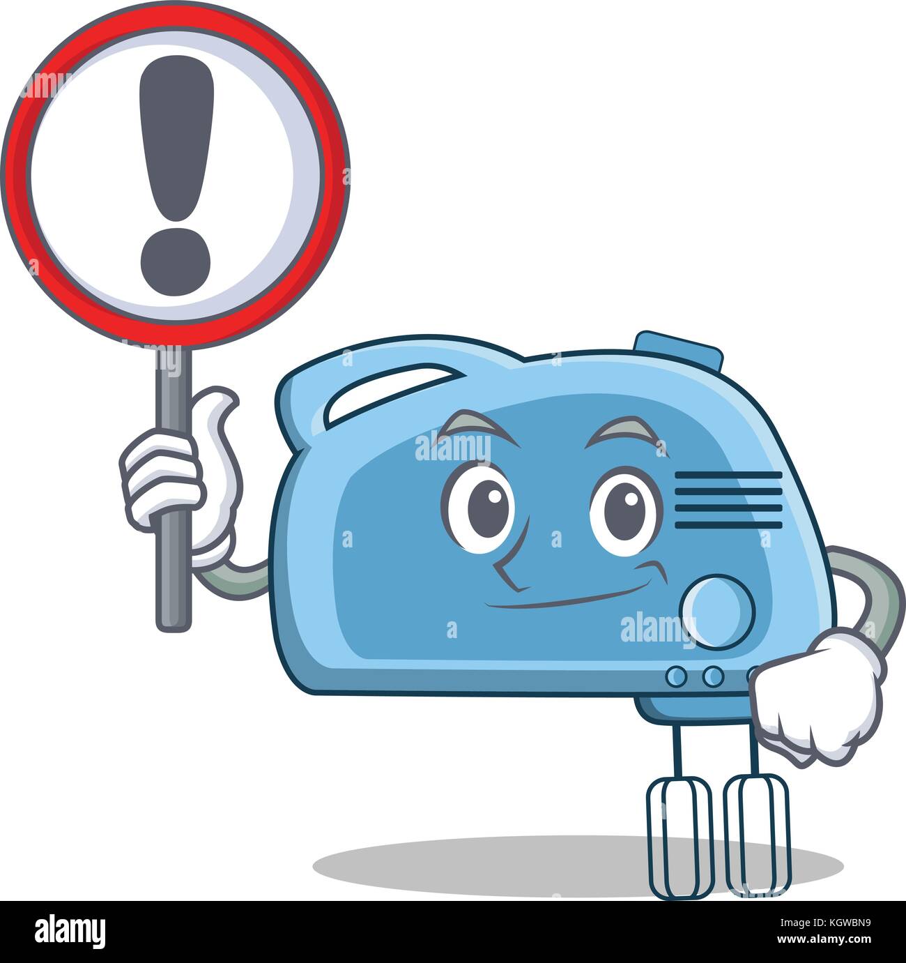 With sign mixer character cartoon style Stock Vector Image & Art - Alamy