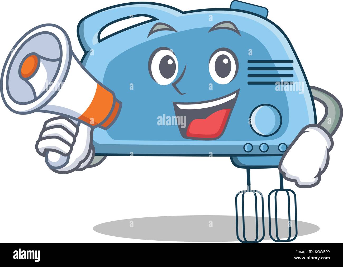 With megaphone mixer character cartoon style Stock Vector Image & Art ...