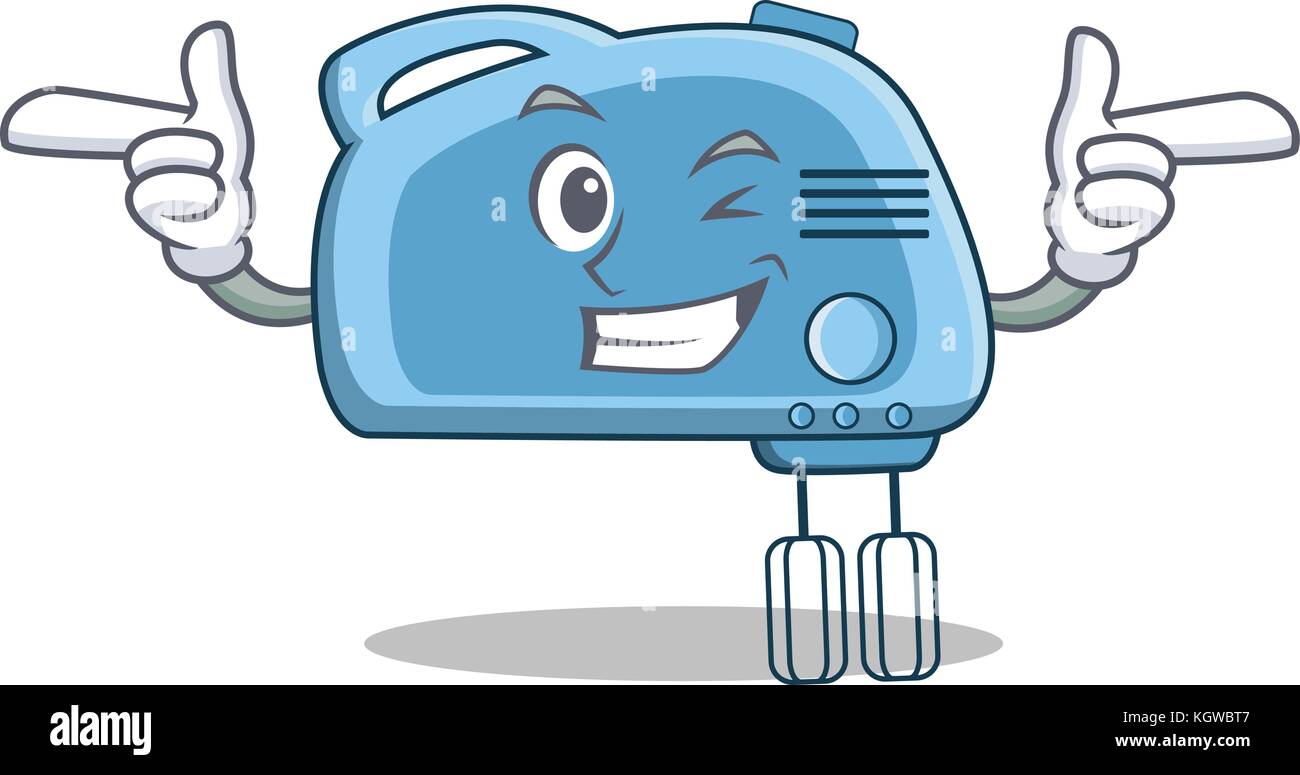 Wink mixer character cartoon style Stock Vector Image & Art - Alamy