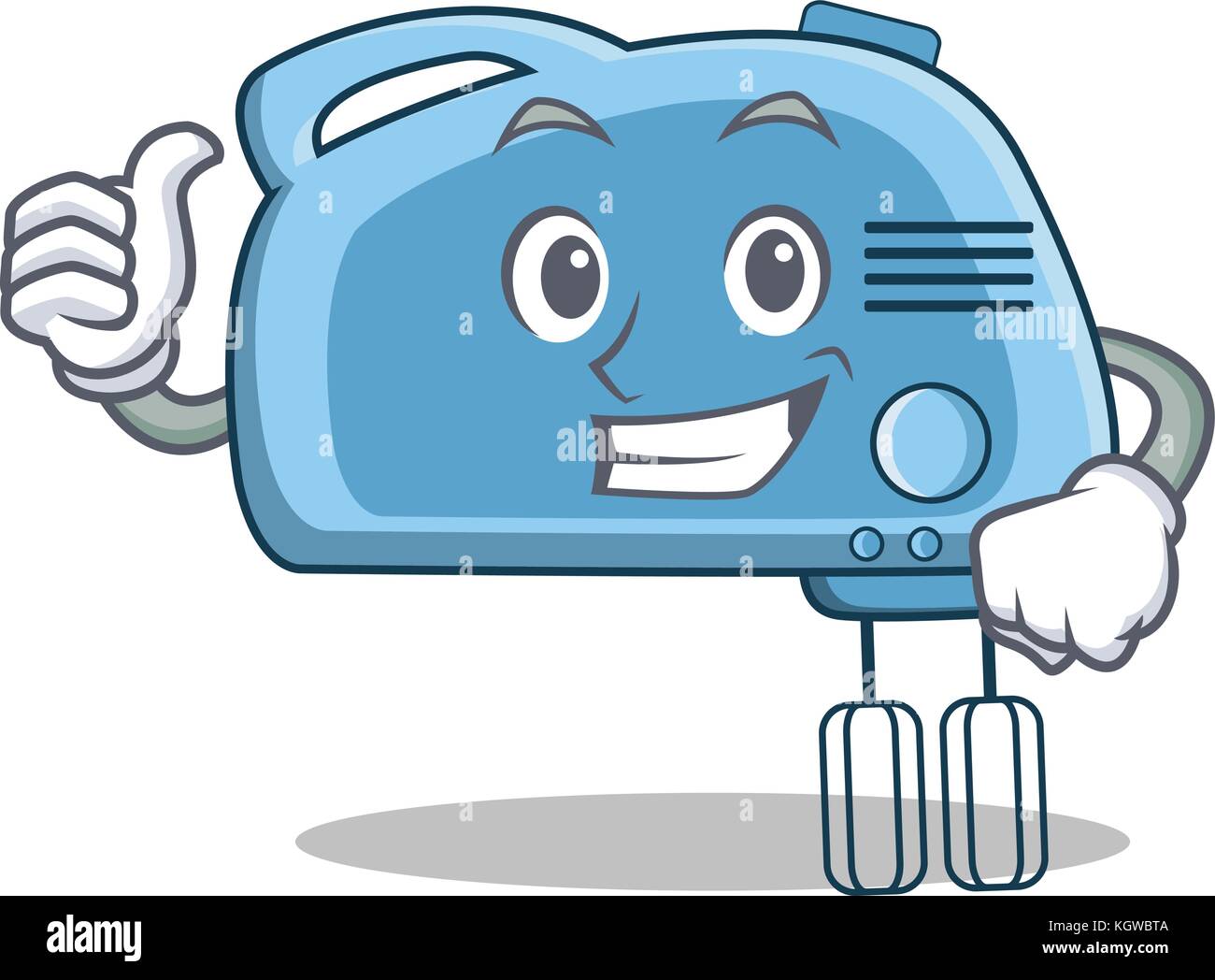 Thumbs up mixer character cartoon style Stock Vector Image & Art - Alamy