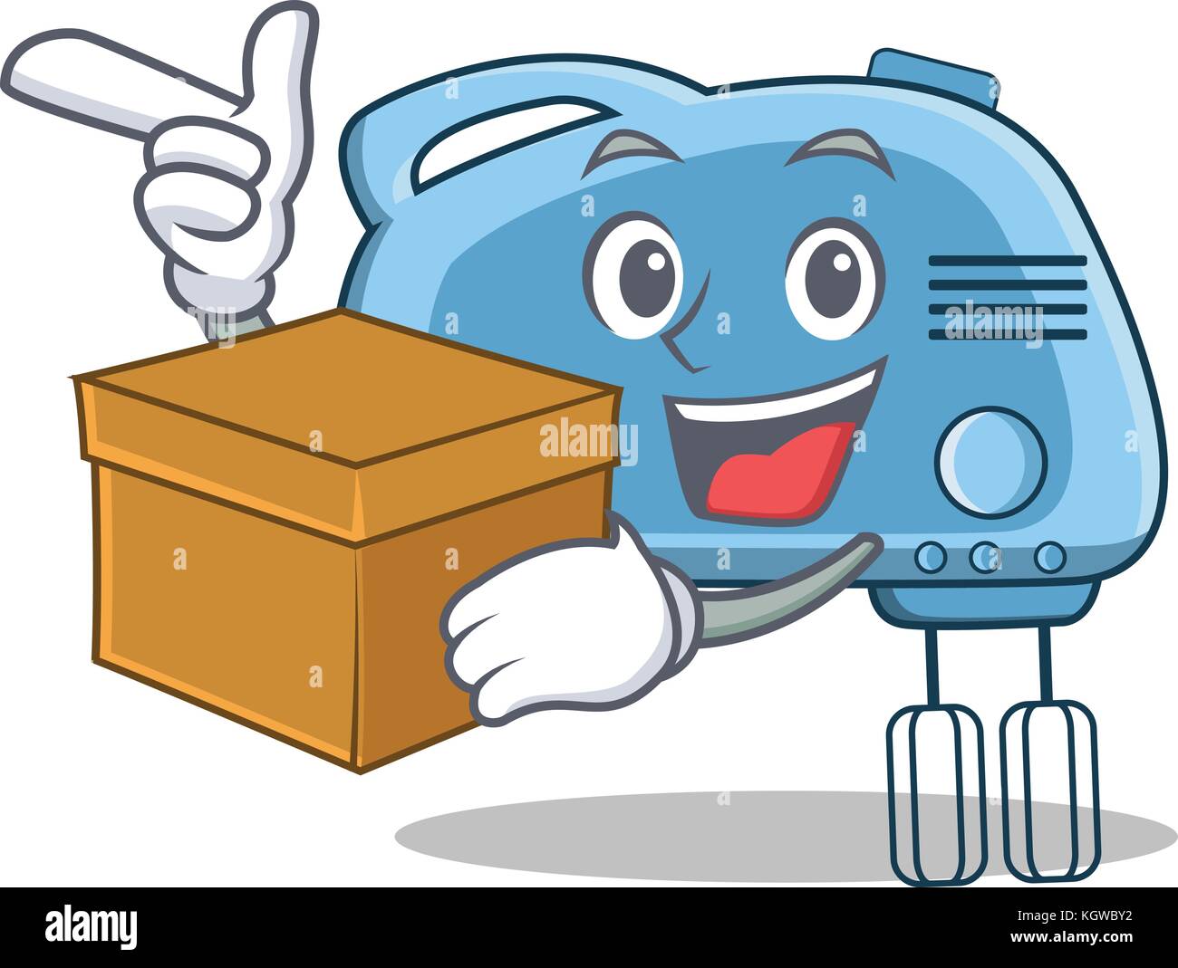 With box mixer character cartoon style Stock Vector Image & Art - Alamy