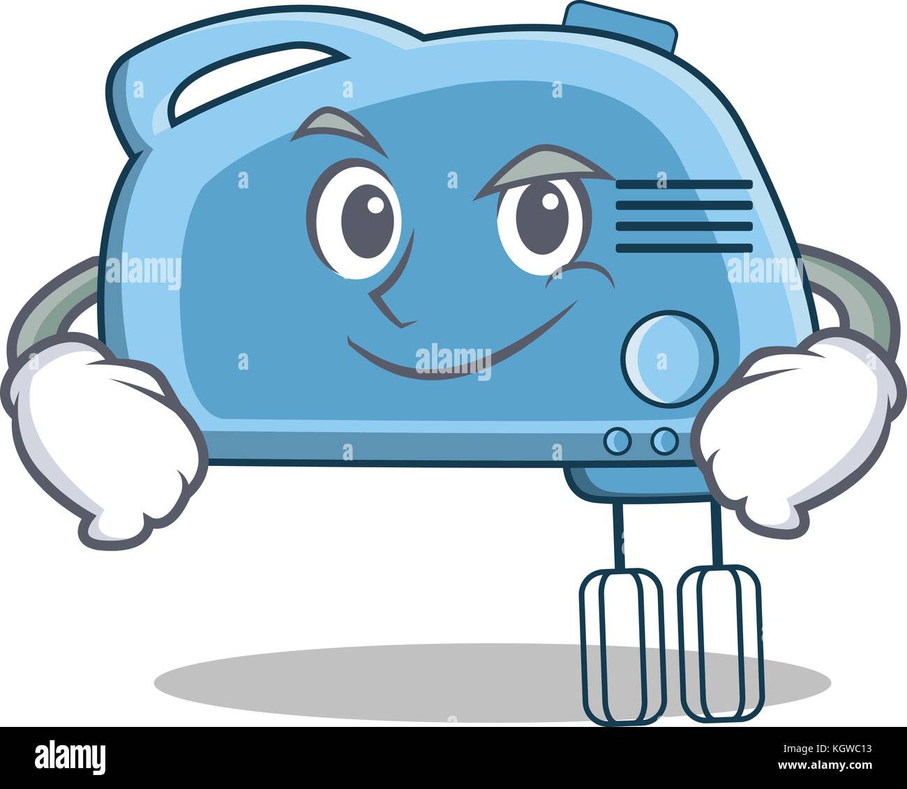 Smirking mixer character cartoon style Stock Vector Image & Art - Alamy