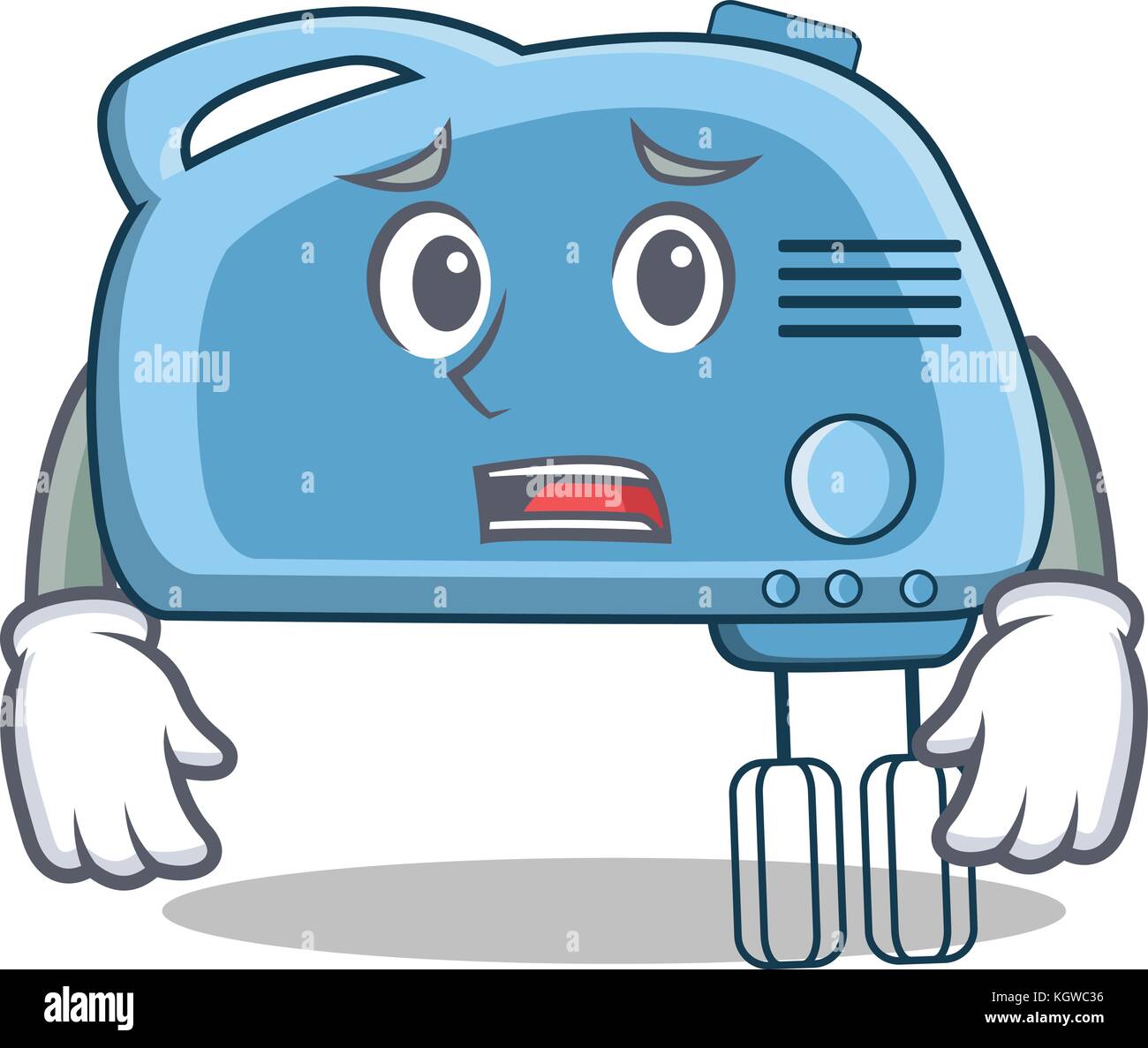Afraid mixer character cartoon style Stock Vector Image & Art - Alamy