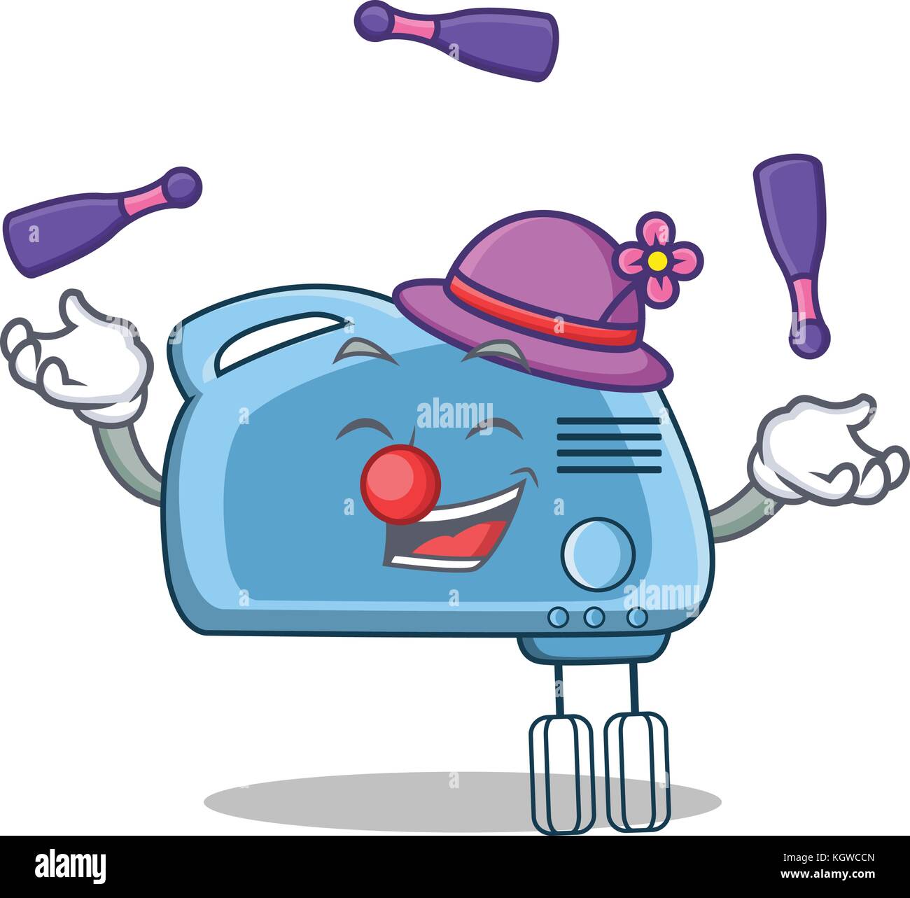 Juggling mixer character cartoon style Stock Vector Image & Art - Alamy