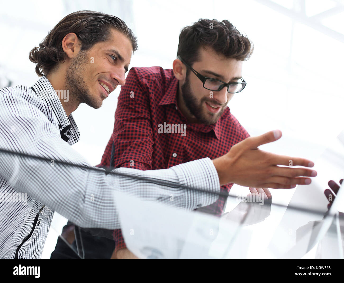 serious businessman thinking while sitting at his Desk Stock Photo - Alamy