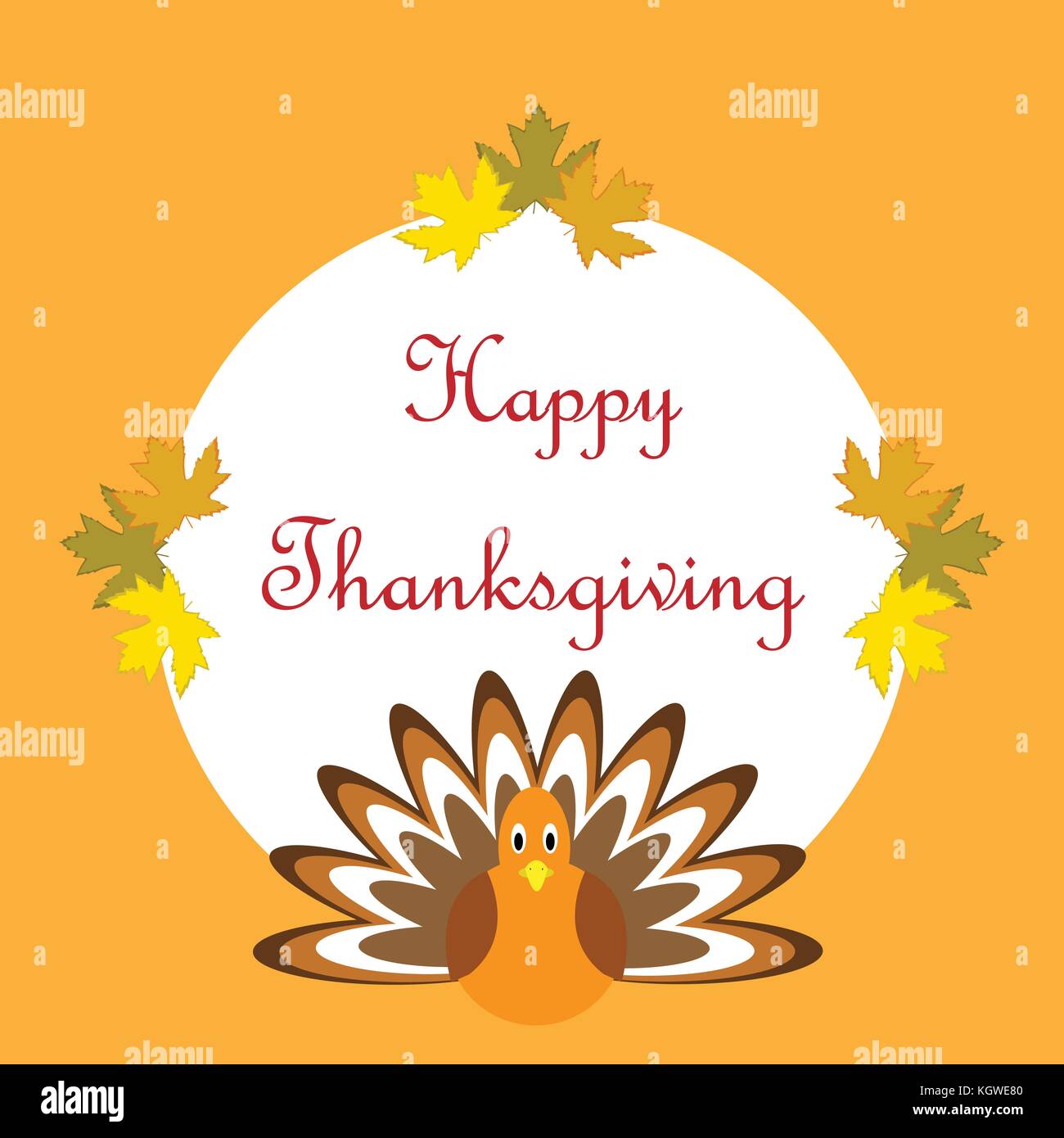 Hand drawn Happy Thanksgiving poster Stock Vector Image & Art - Alamy