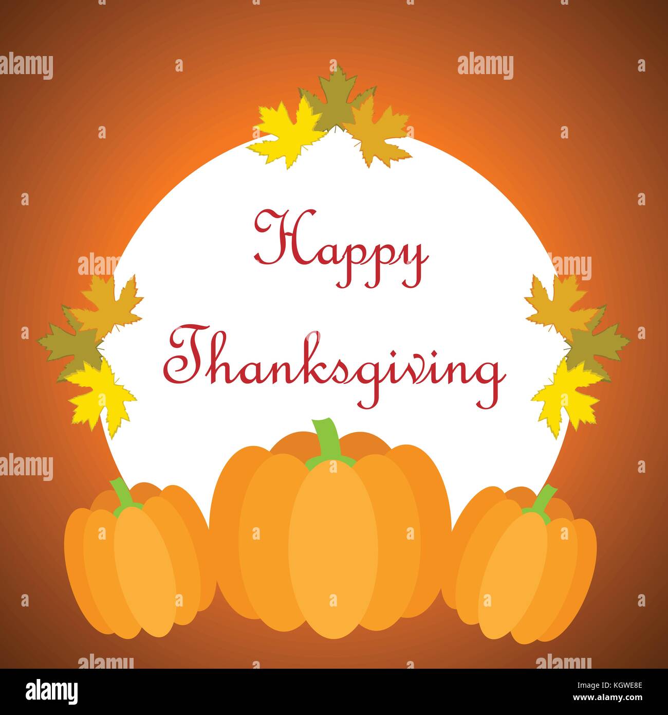 Hand drawn Happy Thanksgiving poster Stock Vector Image & Art - Alamy