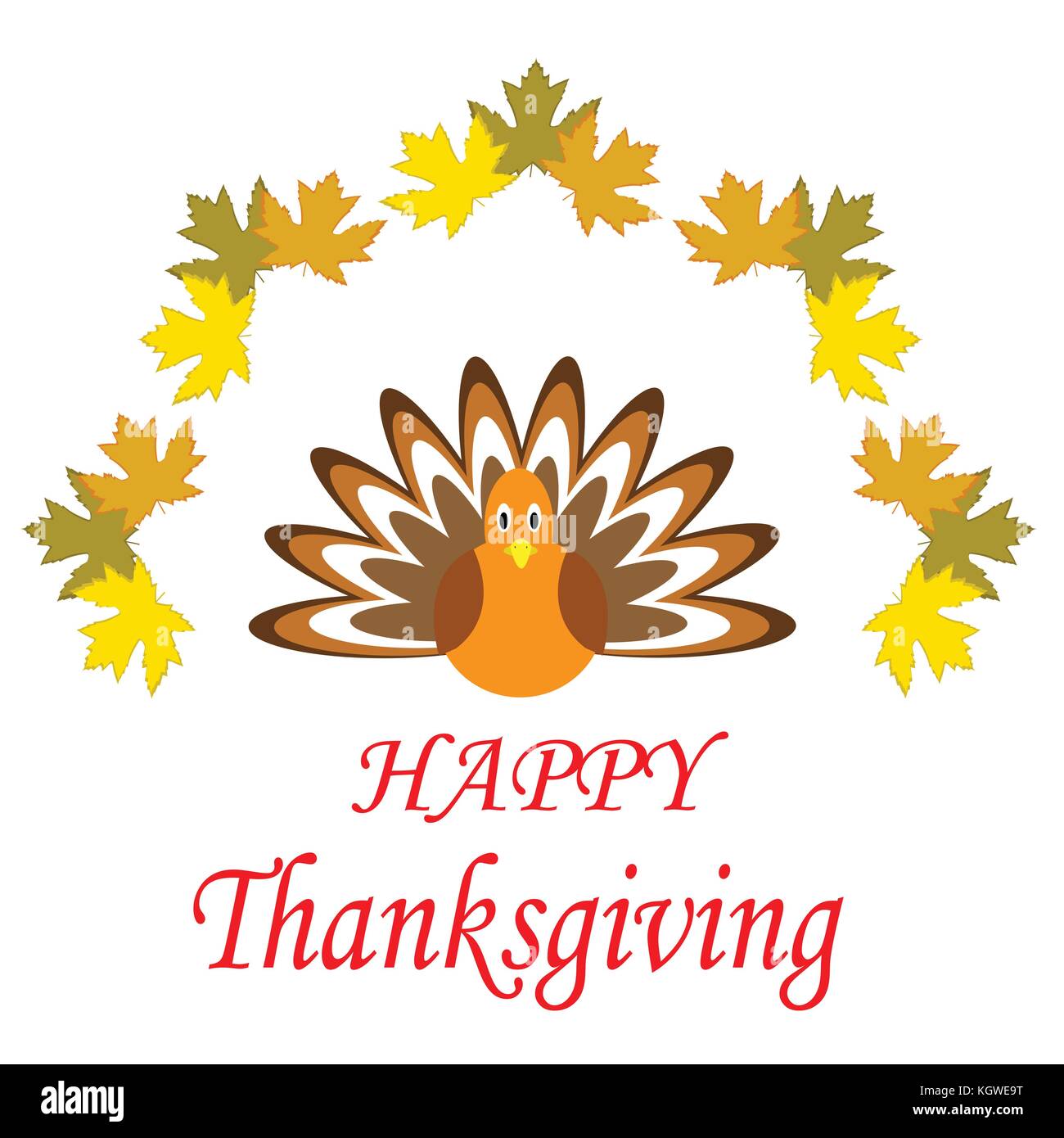 Hand drawn Happy Thanksgiving poster Stock Vector Image & Art - Alamy
