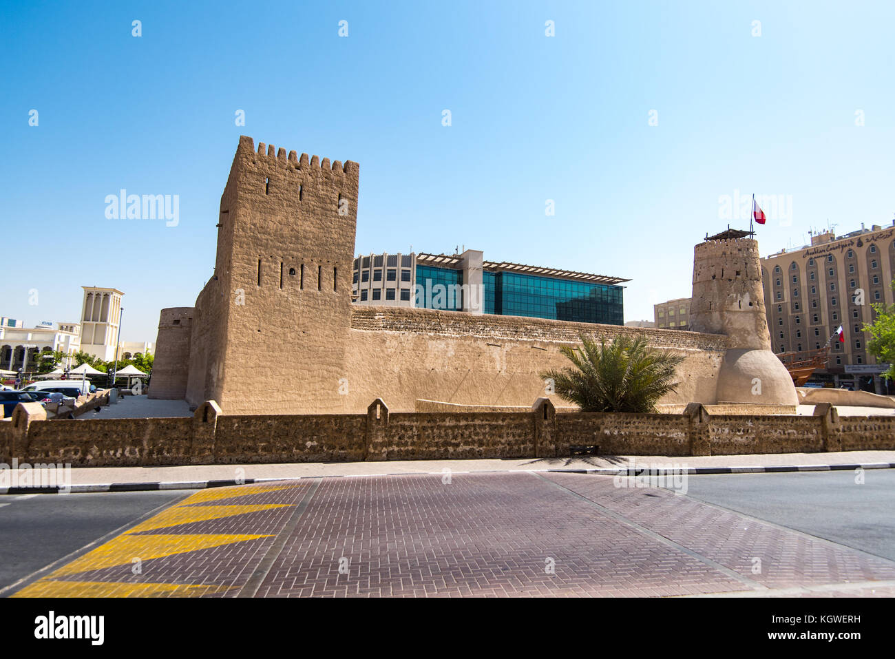 DUBAI, UAE - 26OCT2017: The Al Fahidi Fort in Bur Dubai is one of the ...