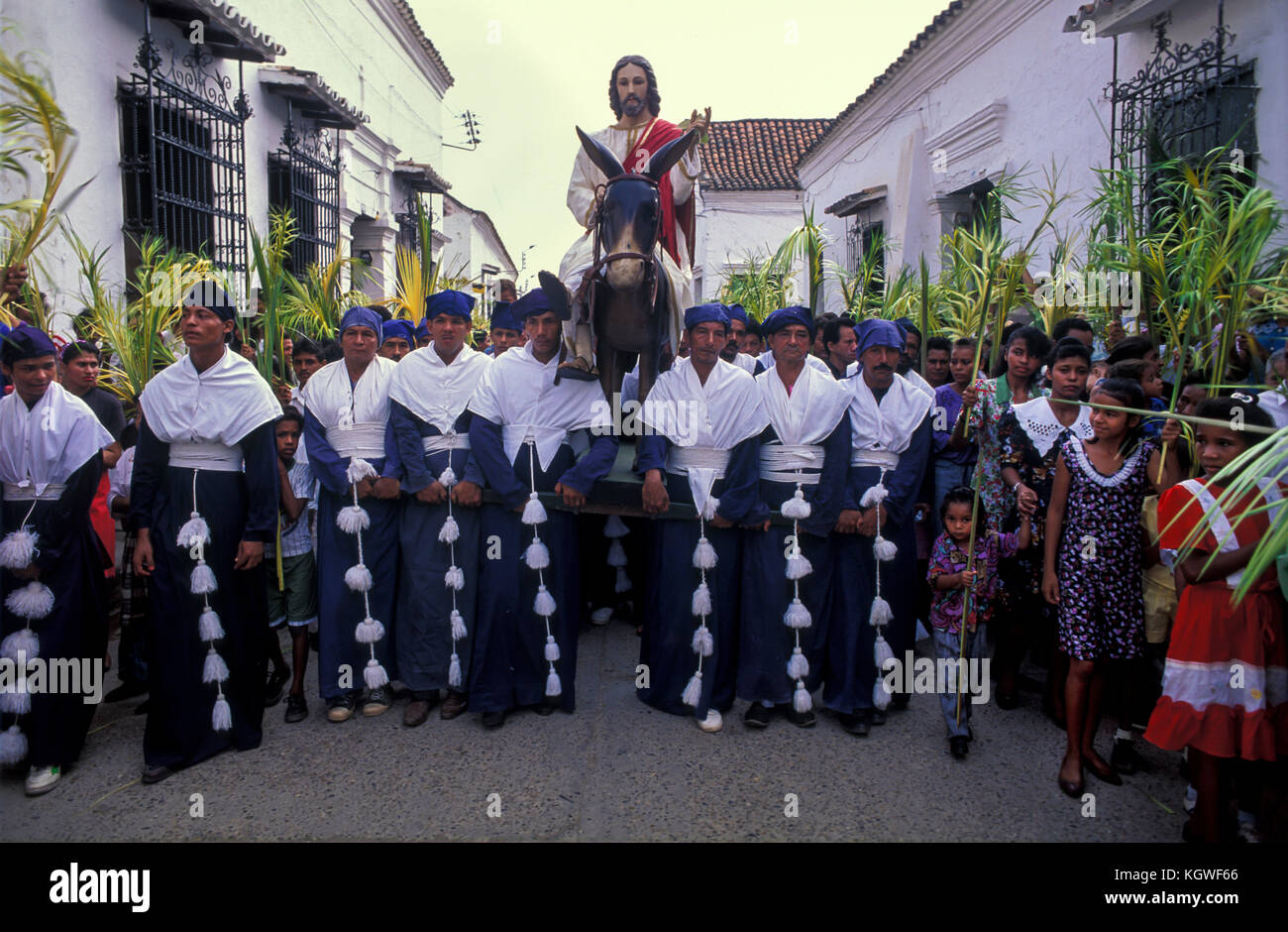 Palm Sunday, Holy Week, Mompox, Colombia Stock Photo - Alamy