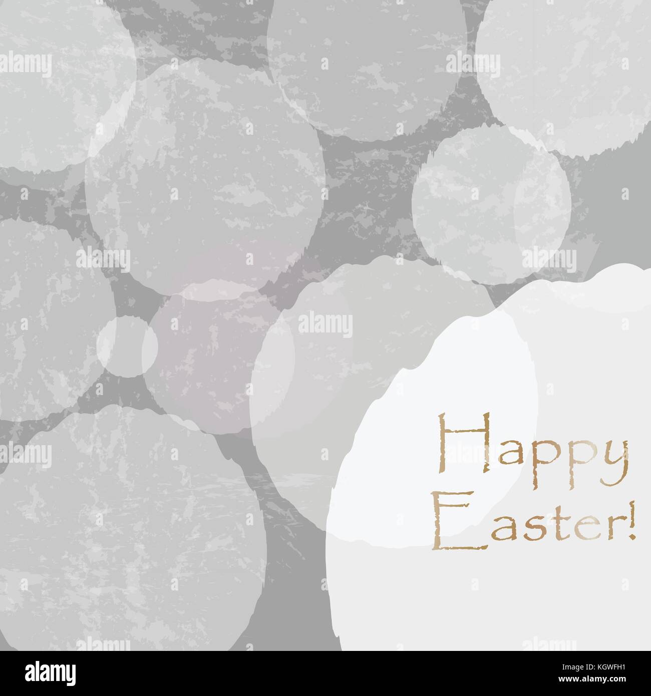 Happy Easter Congratulations card with white bubbles. Vector ...
