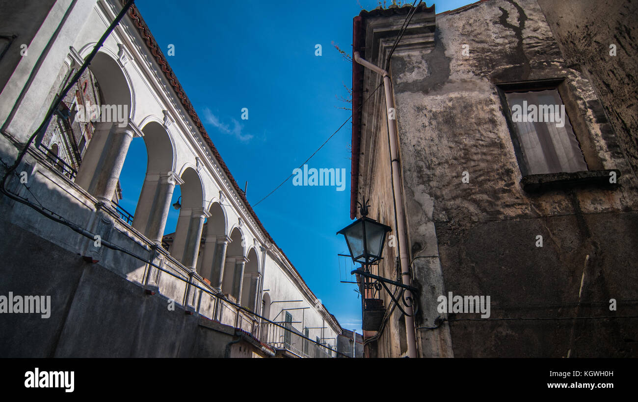 A view of the village of Aieta, Italy. Aieta (also written in Ajeta ...