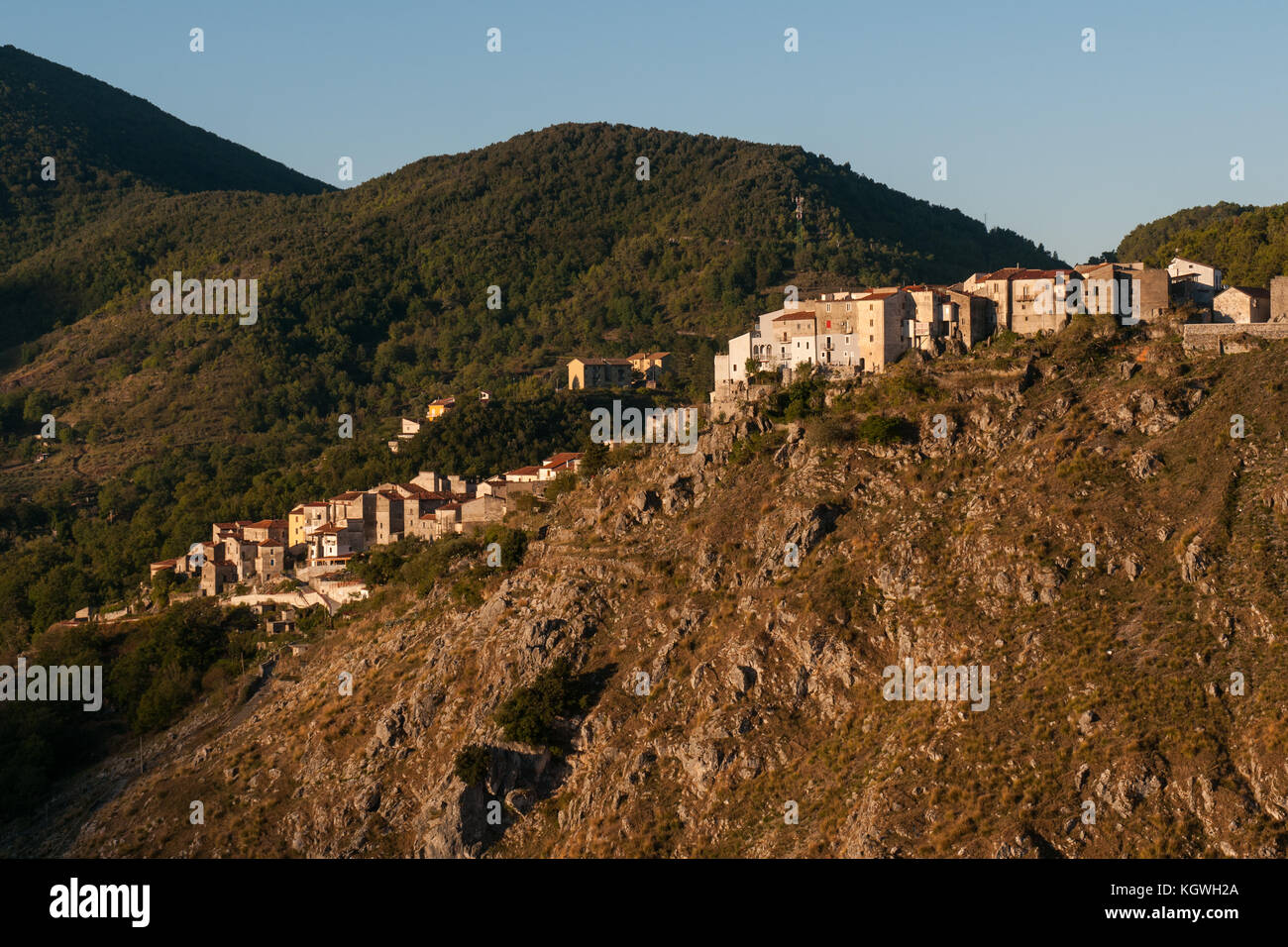 A view of the village of Aieta, Italy. Aieta (also written in Ajeta ...