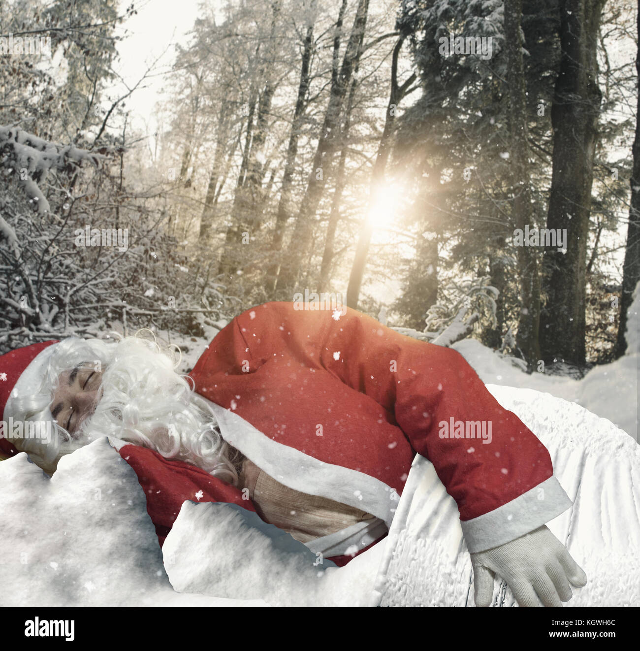 Exhausted santa claus hi-res stock photography and images - Alamy