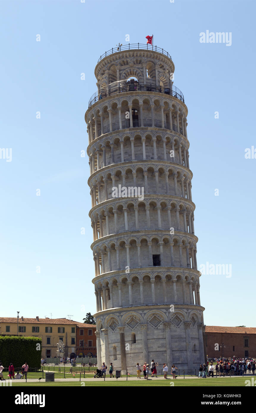 The Pise Tower, campanile of the Cathedral of Our Lady of the ...