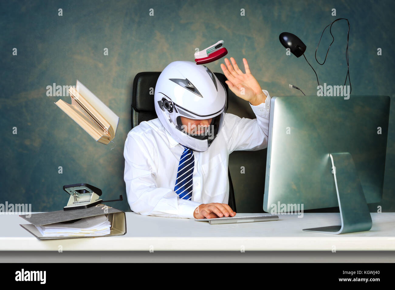 symbolic picture of mobbing, terror and bad working atmosphere in the ...